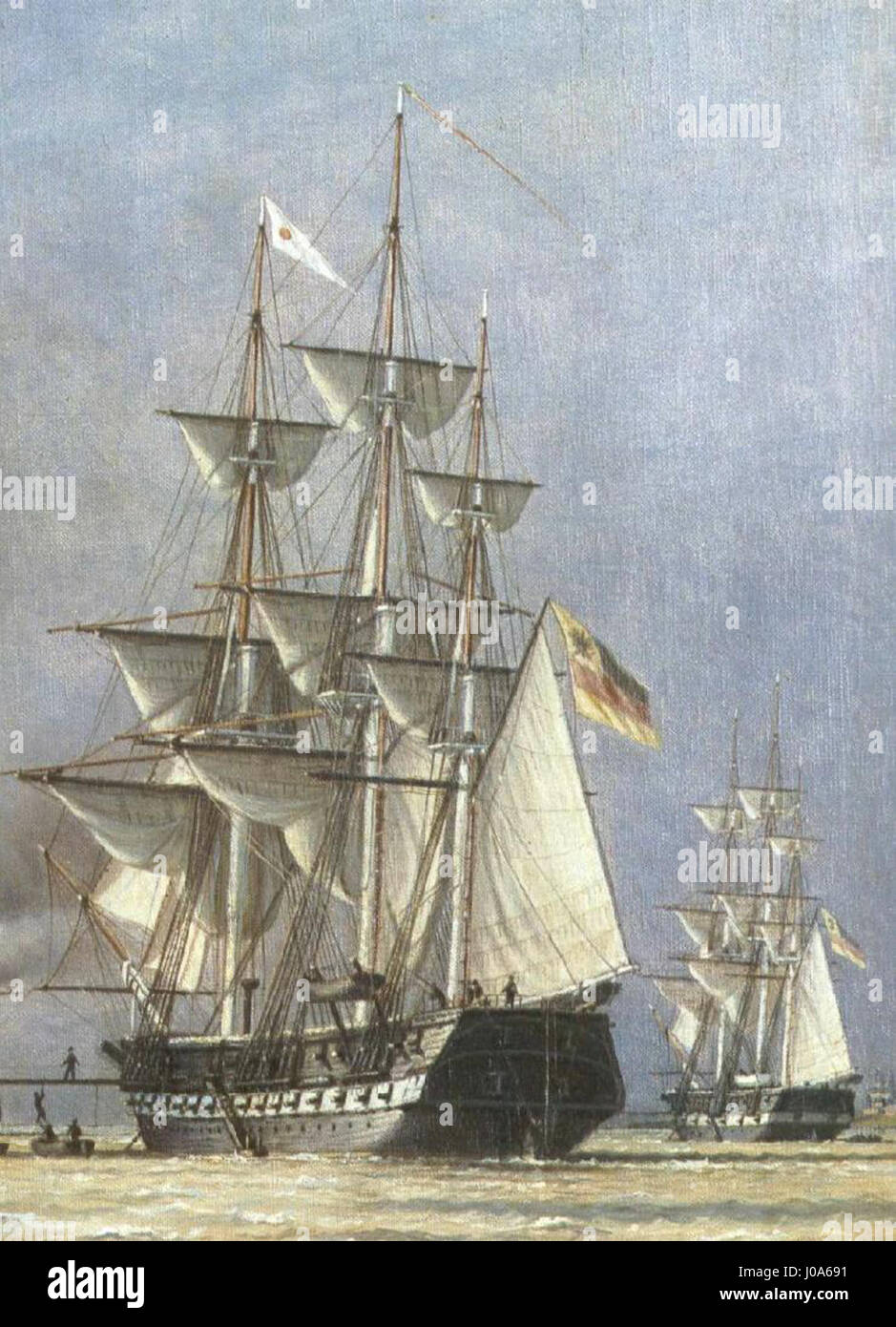 The SMS Eckernförde and SMS Deutschland were two German warships ...