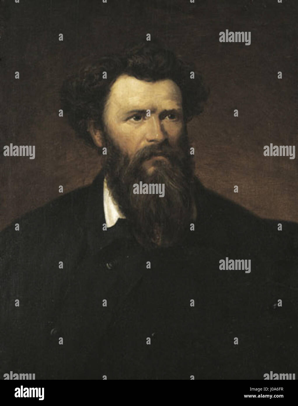 Madarász Portrait of Miklós Izsó c. 1873 Stock Photo - Alamy