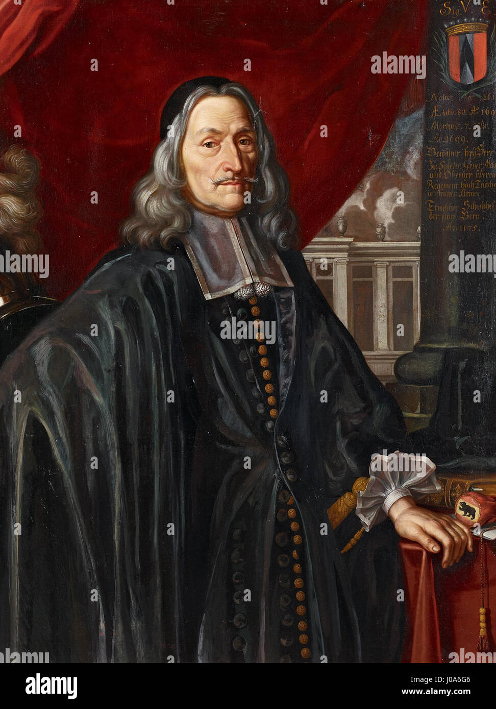 This portrait represents the German nobleman, Freiherr zu Spiehs ...