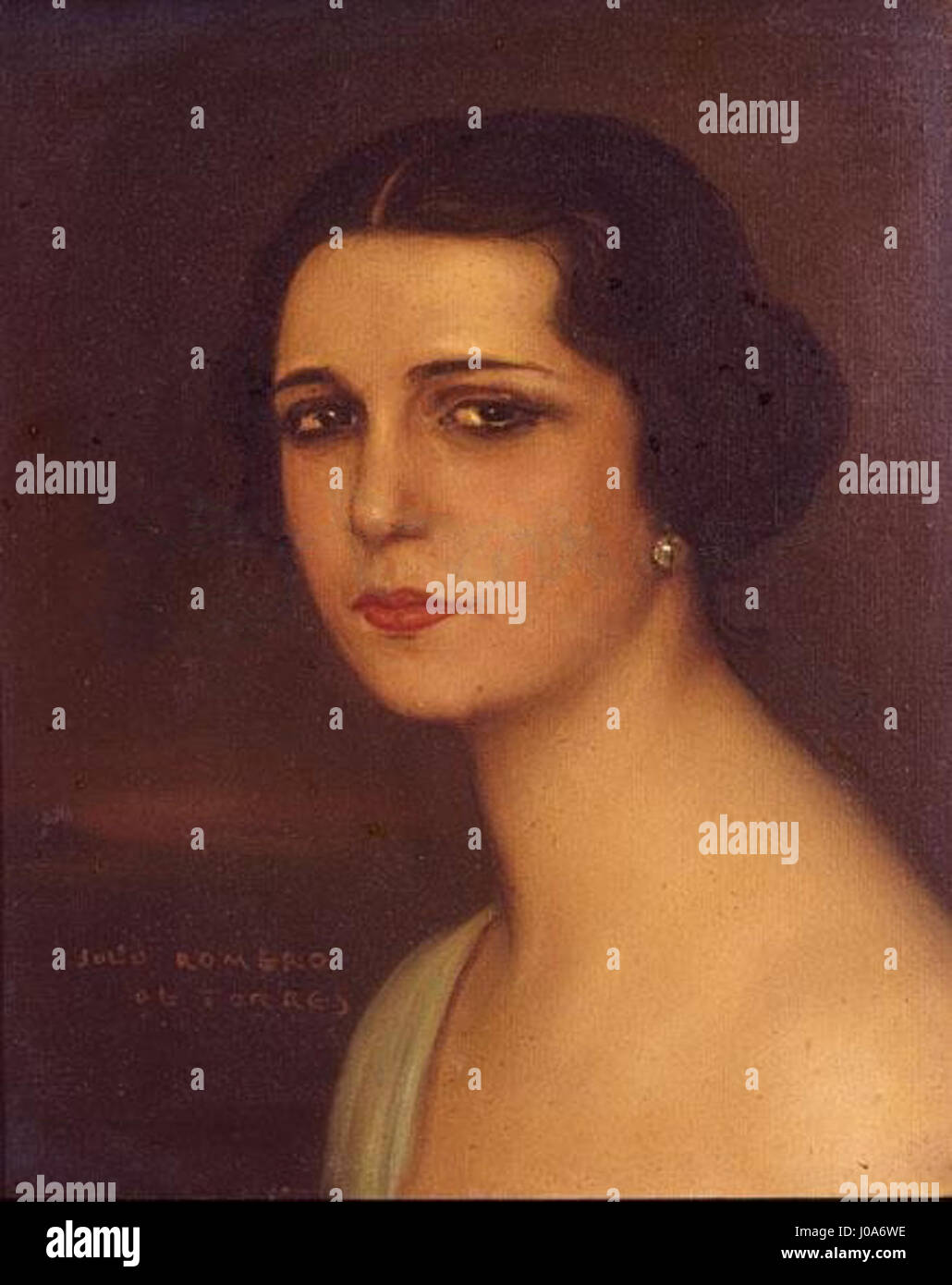 'Retrato de la actriz María Caballé' by Julio Romero de Torres is a ...