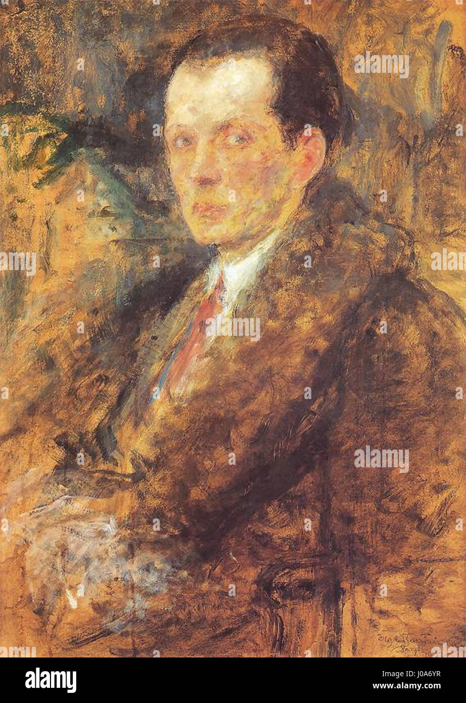 Olga Boznanska's 1927 portrait of a man captures the subject with ...