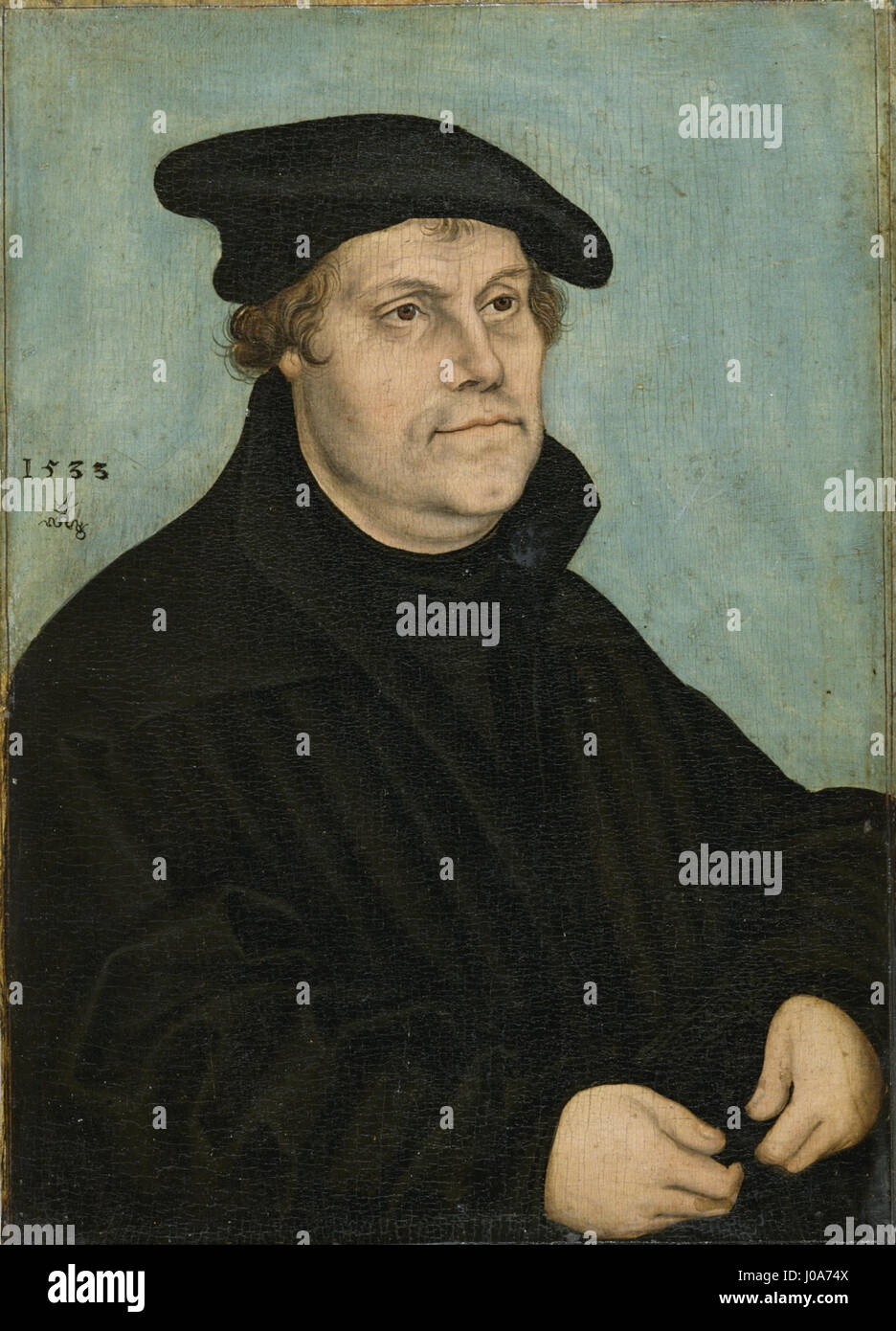 This portrait of Martin Luther by Lucas Cranach the Younger, housed at ...