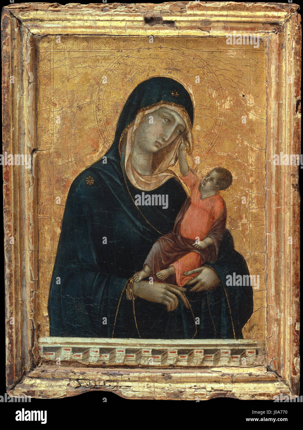 ‘Madonna and Child’ by Duccio di Buoninsegna depicts the Virgin Mary and the Christ child in a ...