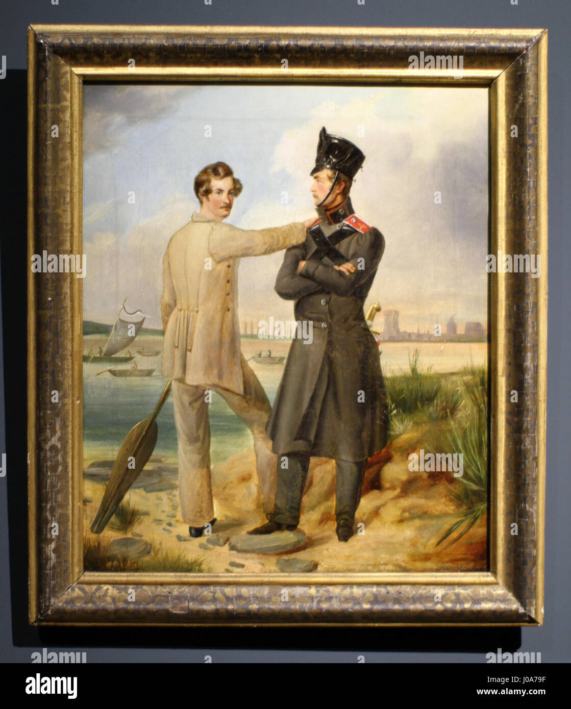 Simon Meister’s self-portrait 'Selbstbildnis mit Bruder Nikolaus' (1833 ...