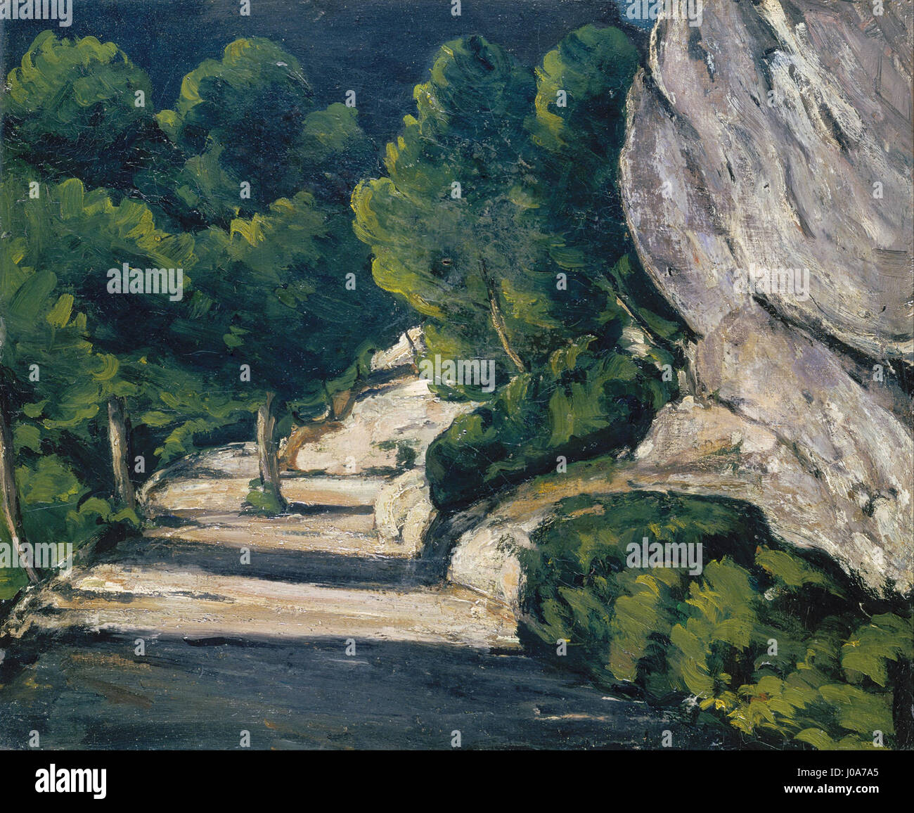 'Landscape. Road with Trees in Rocky Mountains' by Paul Cézanne ...