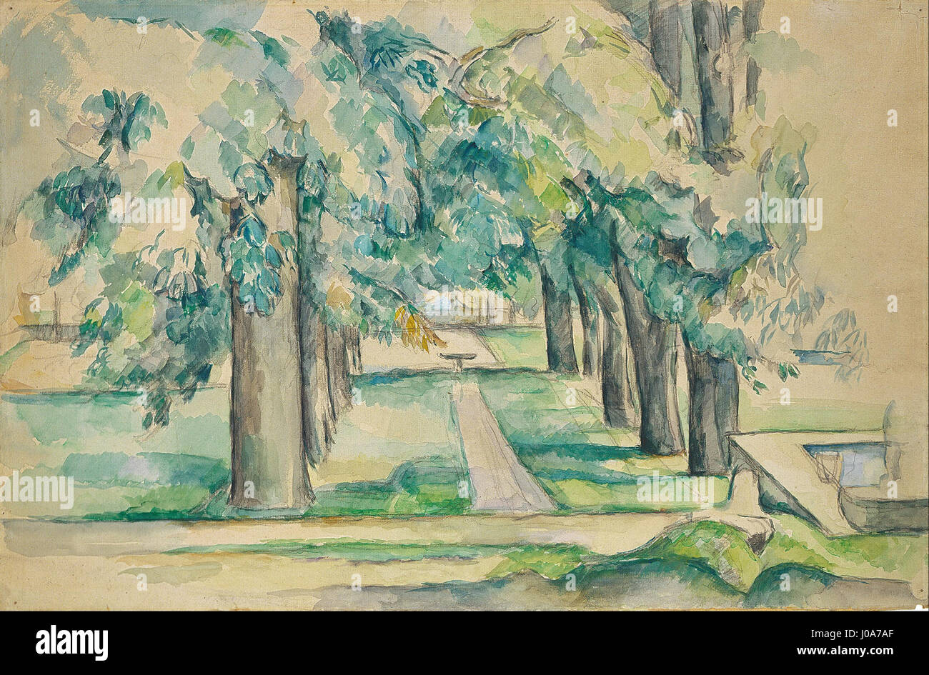 Paul Cézanne’s 'Avenue of Chestnut Trees at the Jas de Bouffan ...