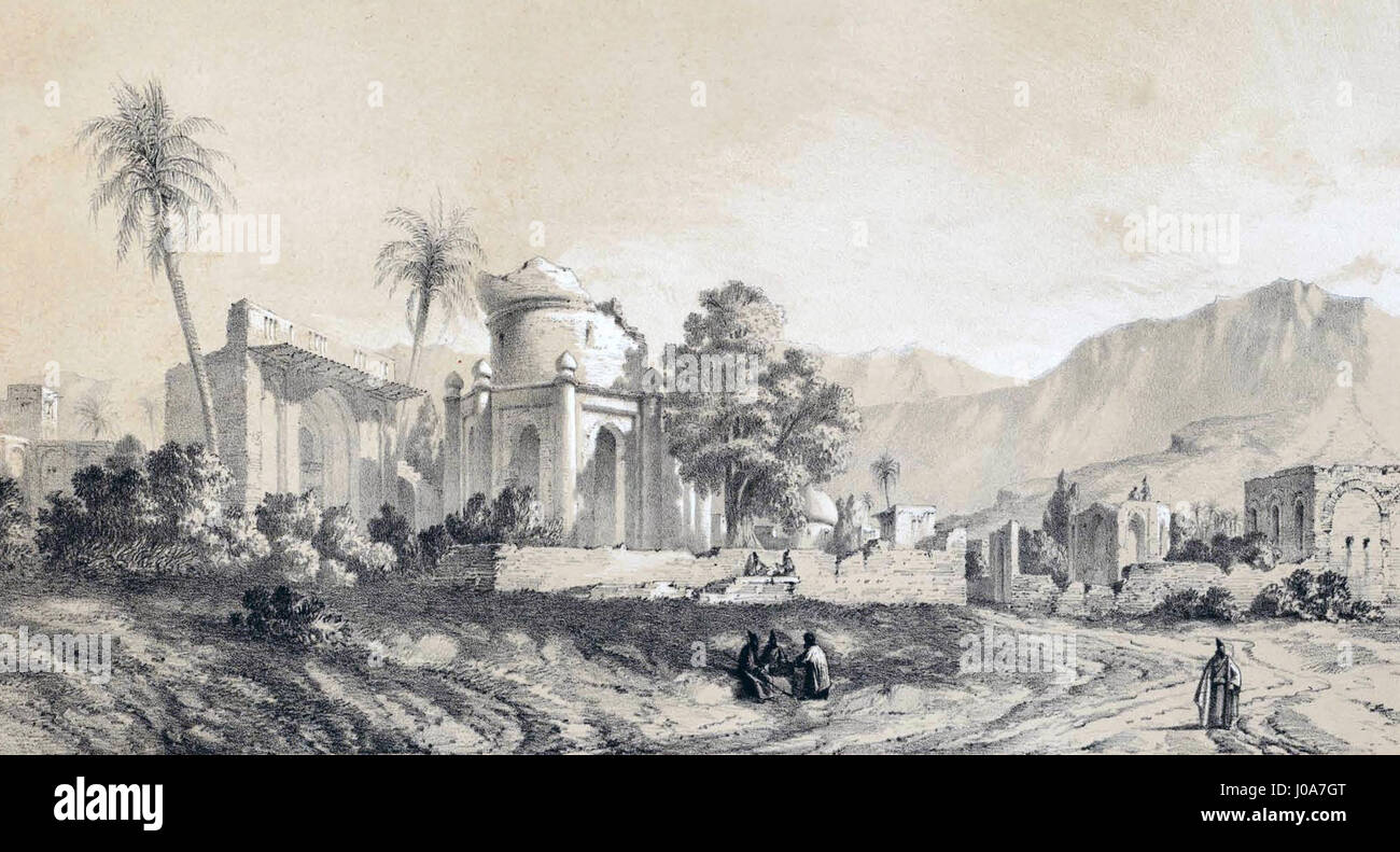 Eugène Flandin’s depiction of Bishapur captures the ruins of the ...