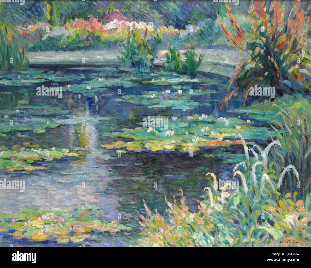 Robert Antoine Pinchon’s 'Le bassin aux nymphéas' from around 1910 is ...