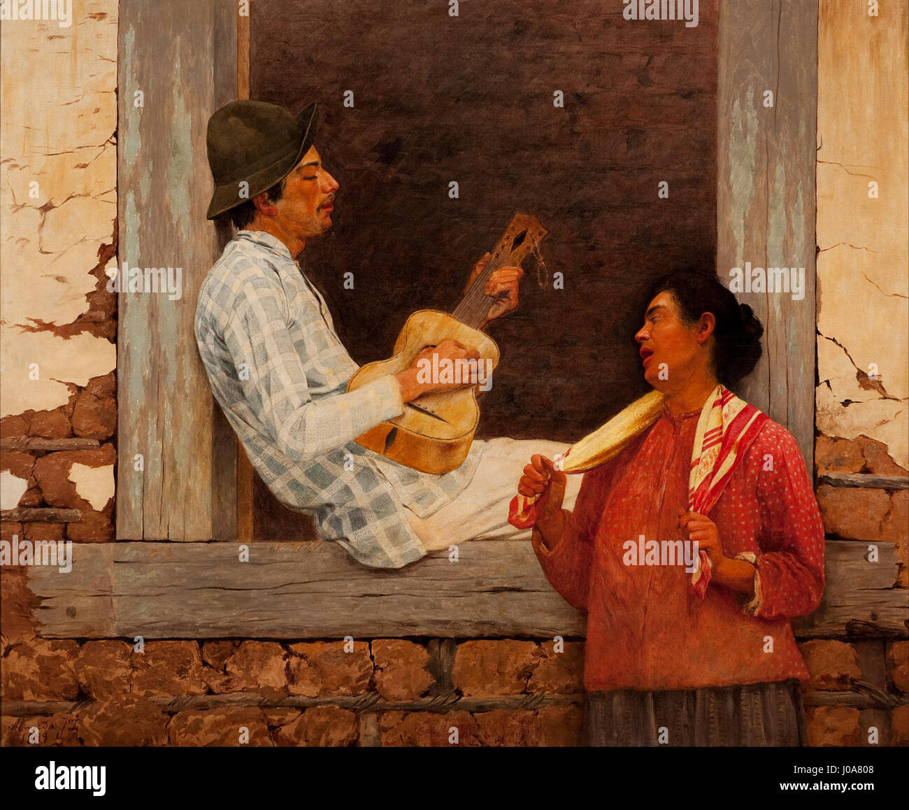 Almeida Júnior’s 'The Guitar Player' is a renowned Brazilian painting ...