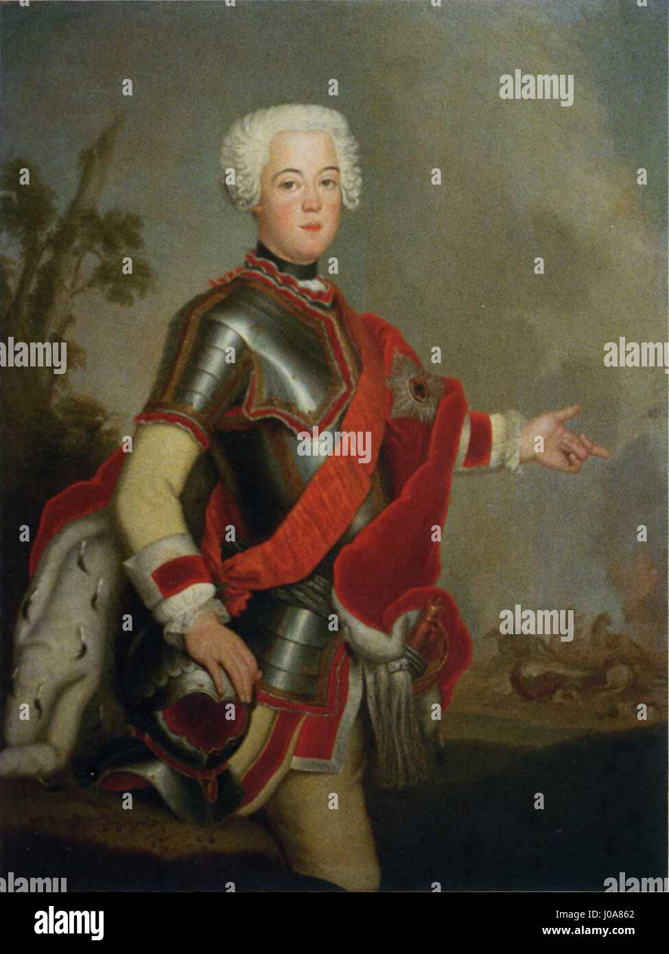 A portrait of Prince August Wilhelm of Prussia, created after an ...