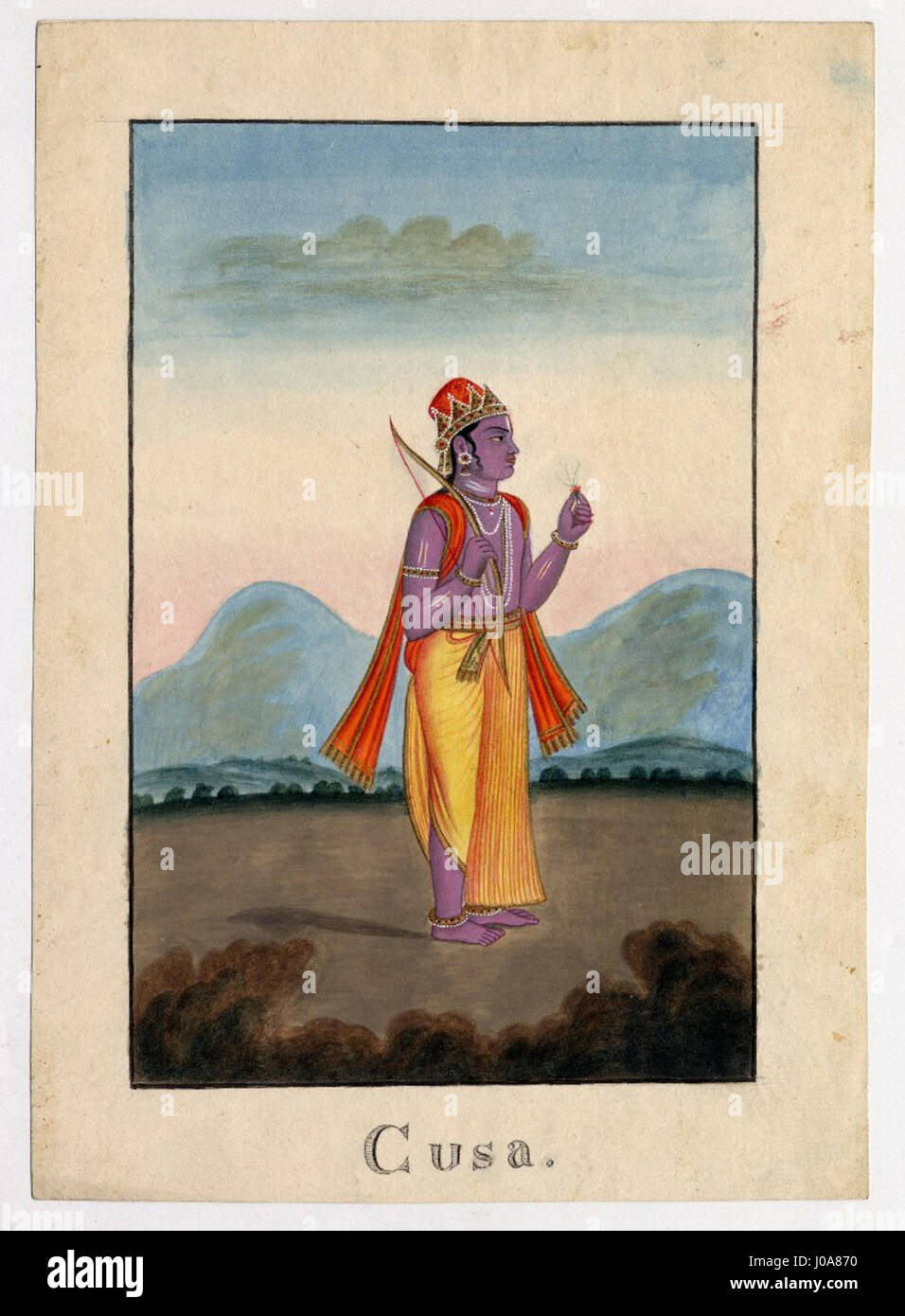 ‘Kusa, one of Rama’s sons’ refers to the character Kusa from the Hindu ...