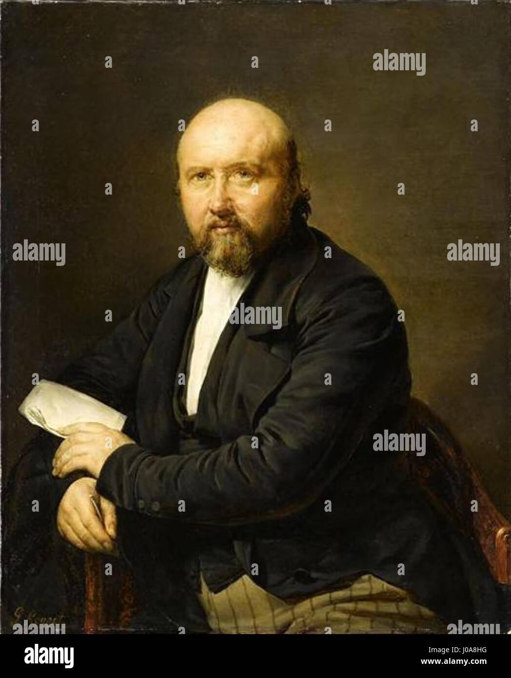 ‘Jean-Pierre Thénot (1803-1857)’ by Rouget is a portrait of the French ...