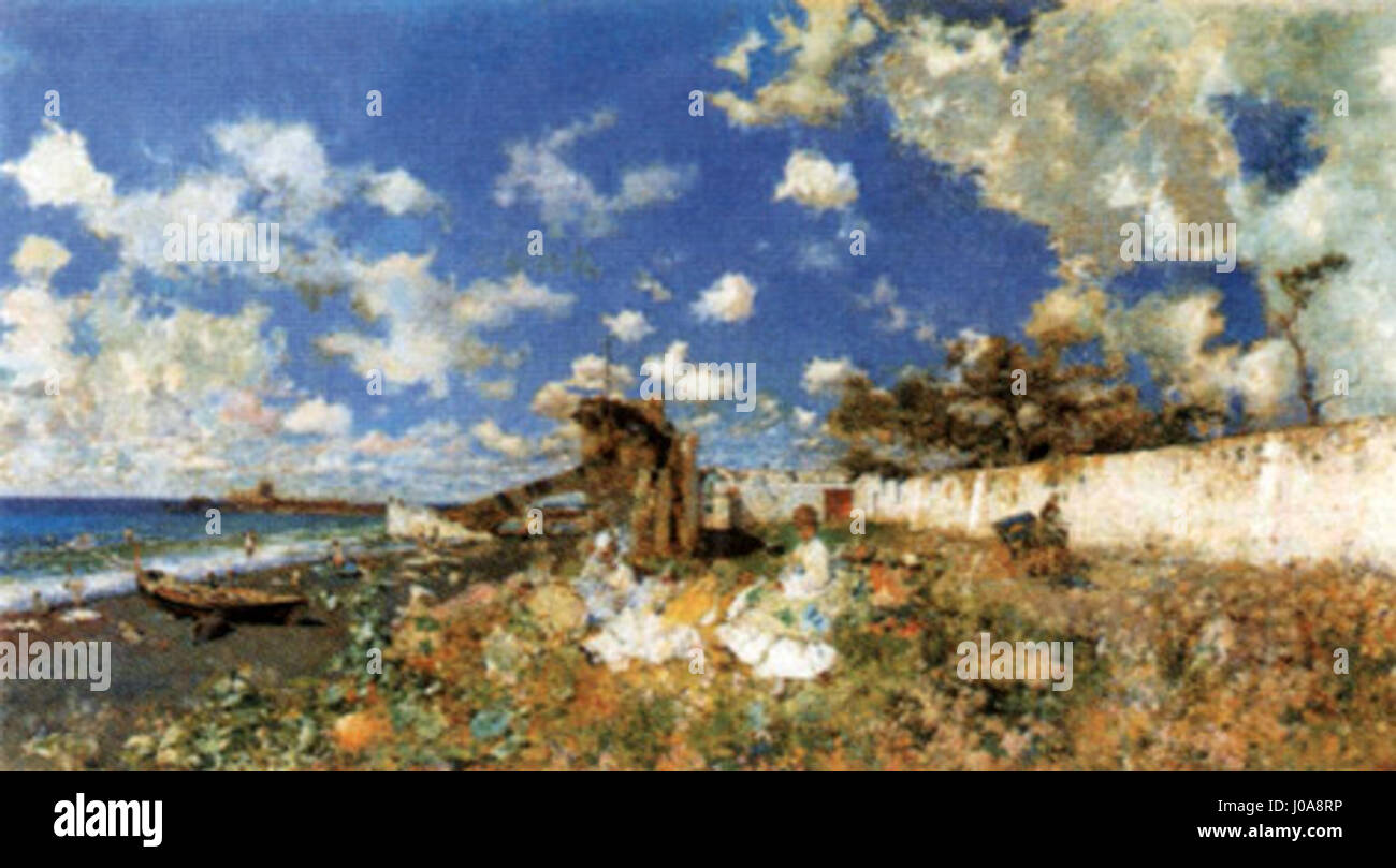 'Platja de Portici de Marì' by Fortuny presents a scenic beach view ...