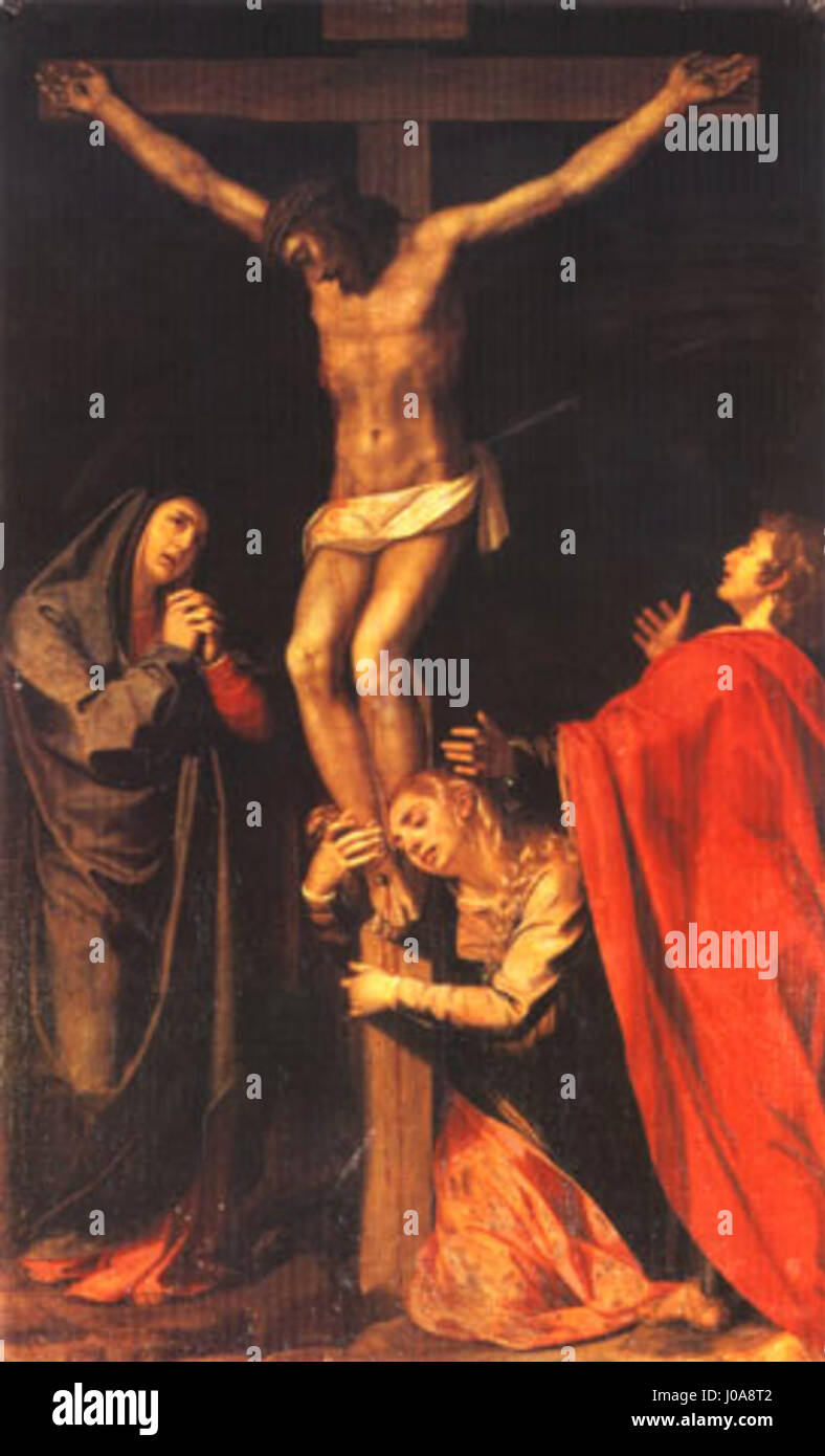 The 'Crucifixión' (Crucifixion) by S. Pulzone, housed in Santa Maria in ...