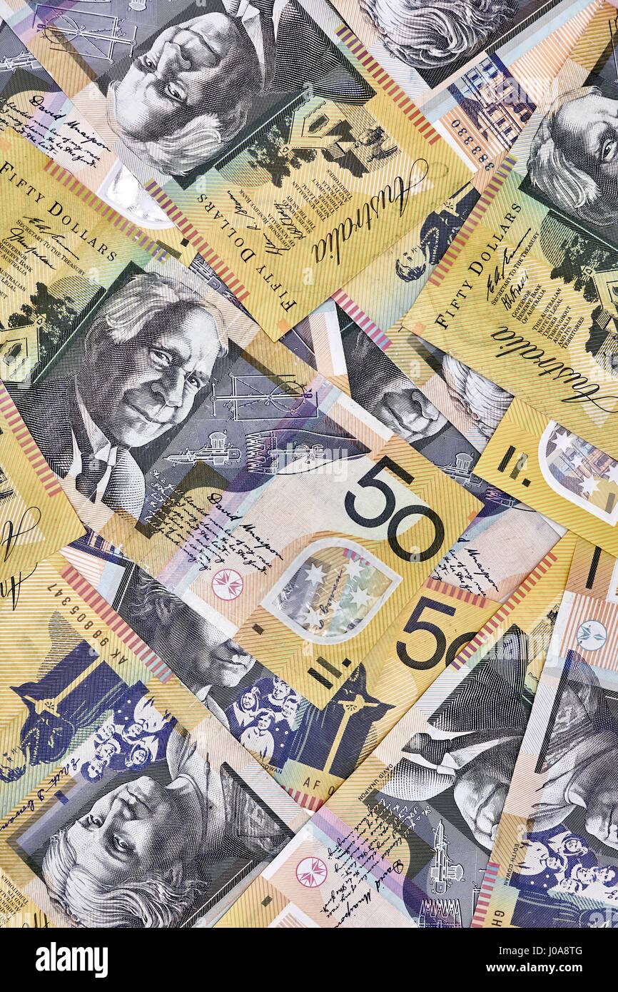 A studio photo of Australian currency Stock Photo - Alamy