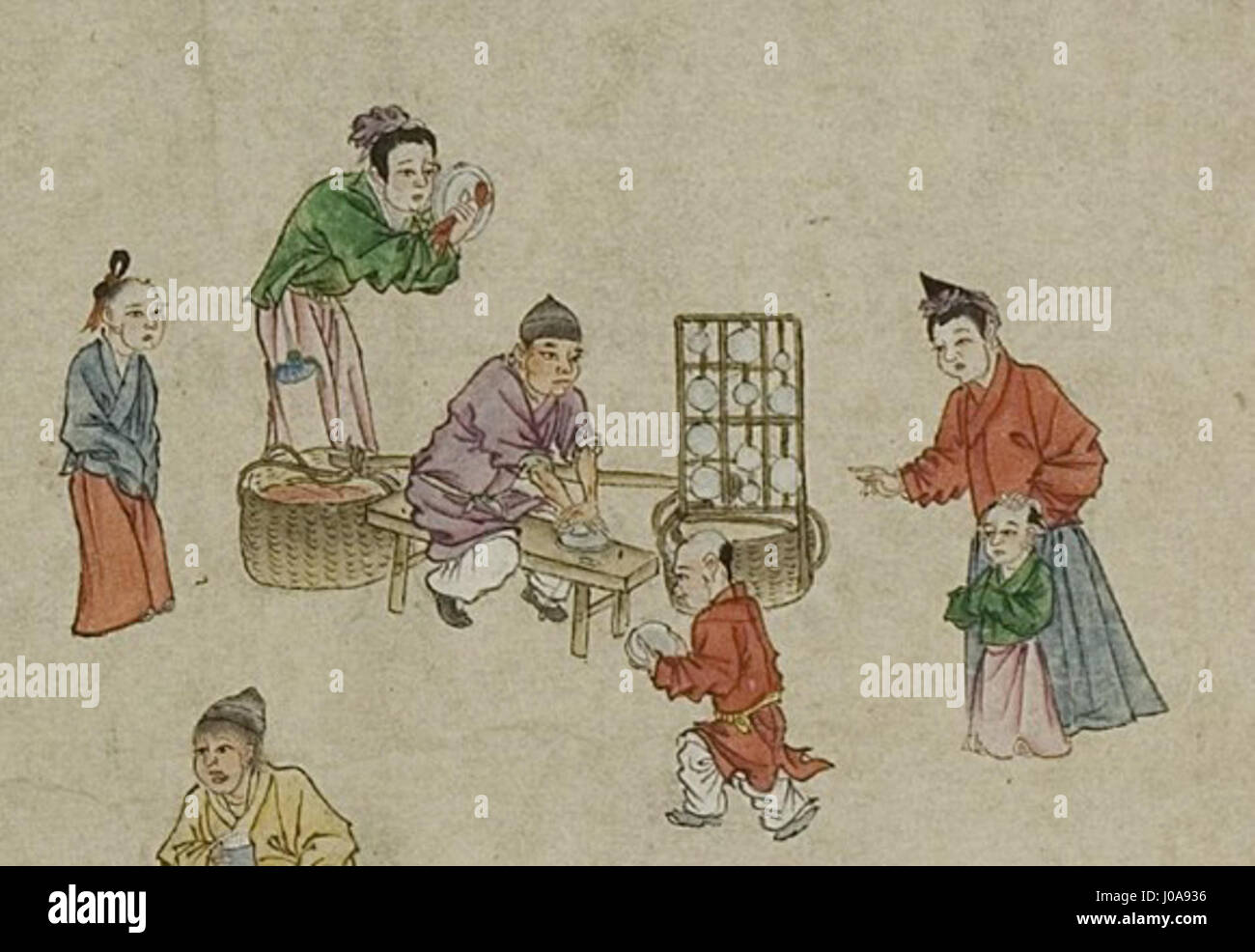 This piece, titled 'Egyptian Gods,' illustrates various deities from ...