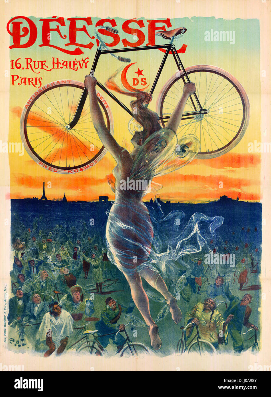 The 'Affiche PAL Déesse' is a vintage advertisement poster promoting ...
