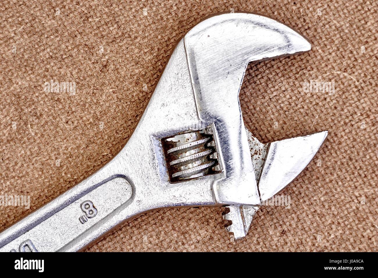 A studio photo of a wrench on a white background Stock Photo - Alamy