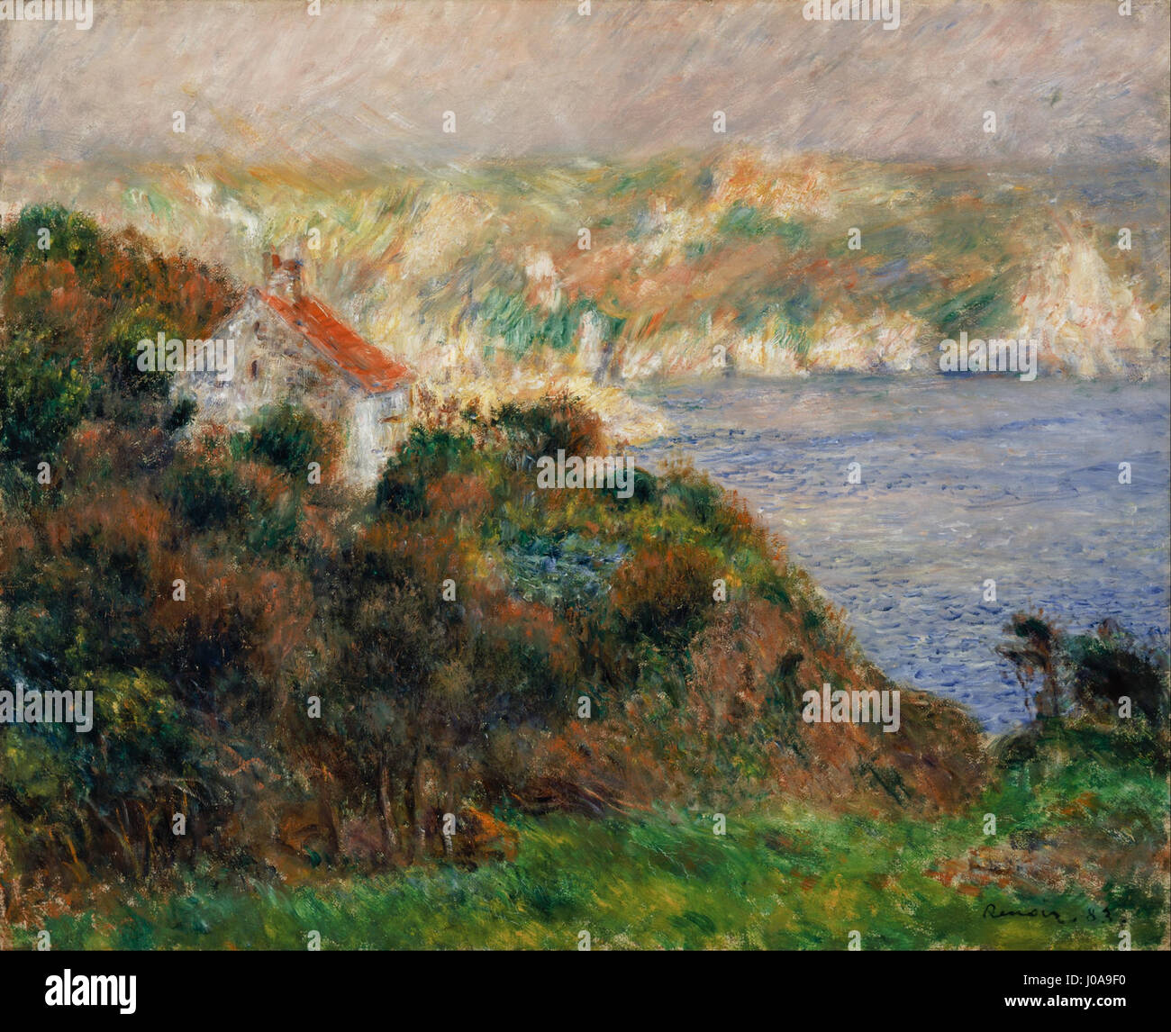 Pierre-Auguste Renoir's 'Fog on Guernsey' (Brouillard à Guernesey) is a ...