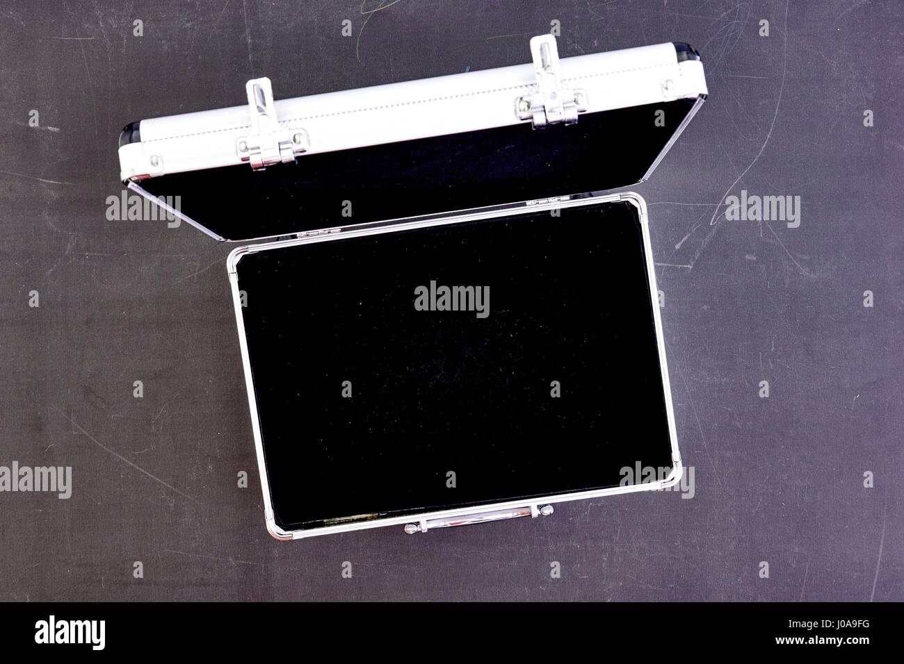 A studio photo of an old leather briefcase Stock Photo - Alamy