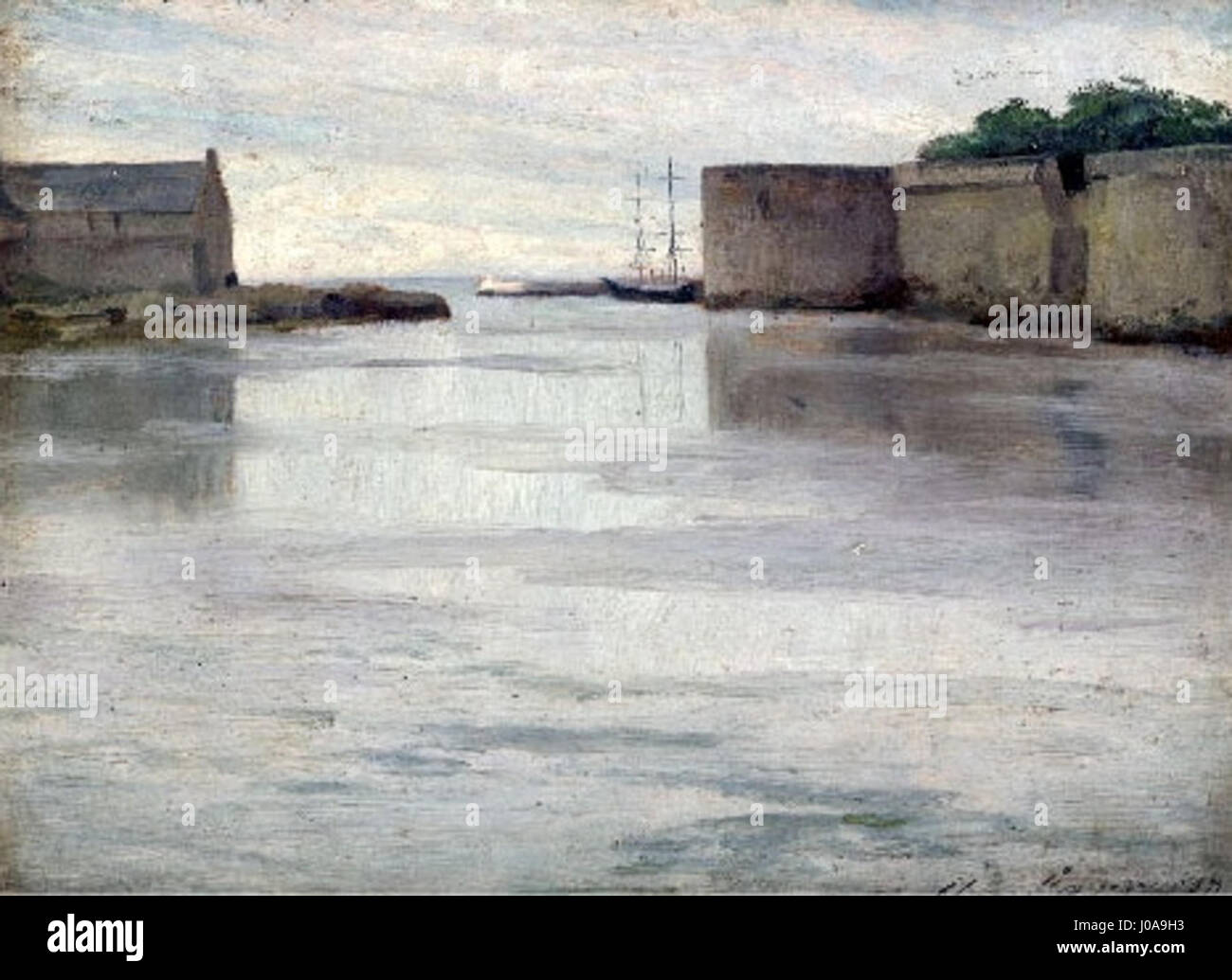 This artwork by Thomas Alexander Harrison portrays a scene titled 'Le ...