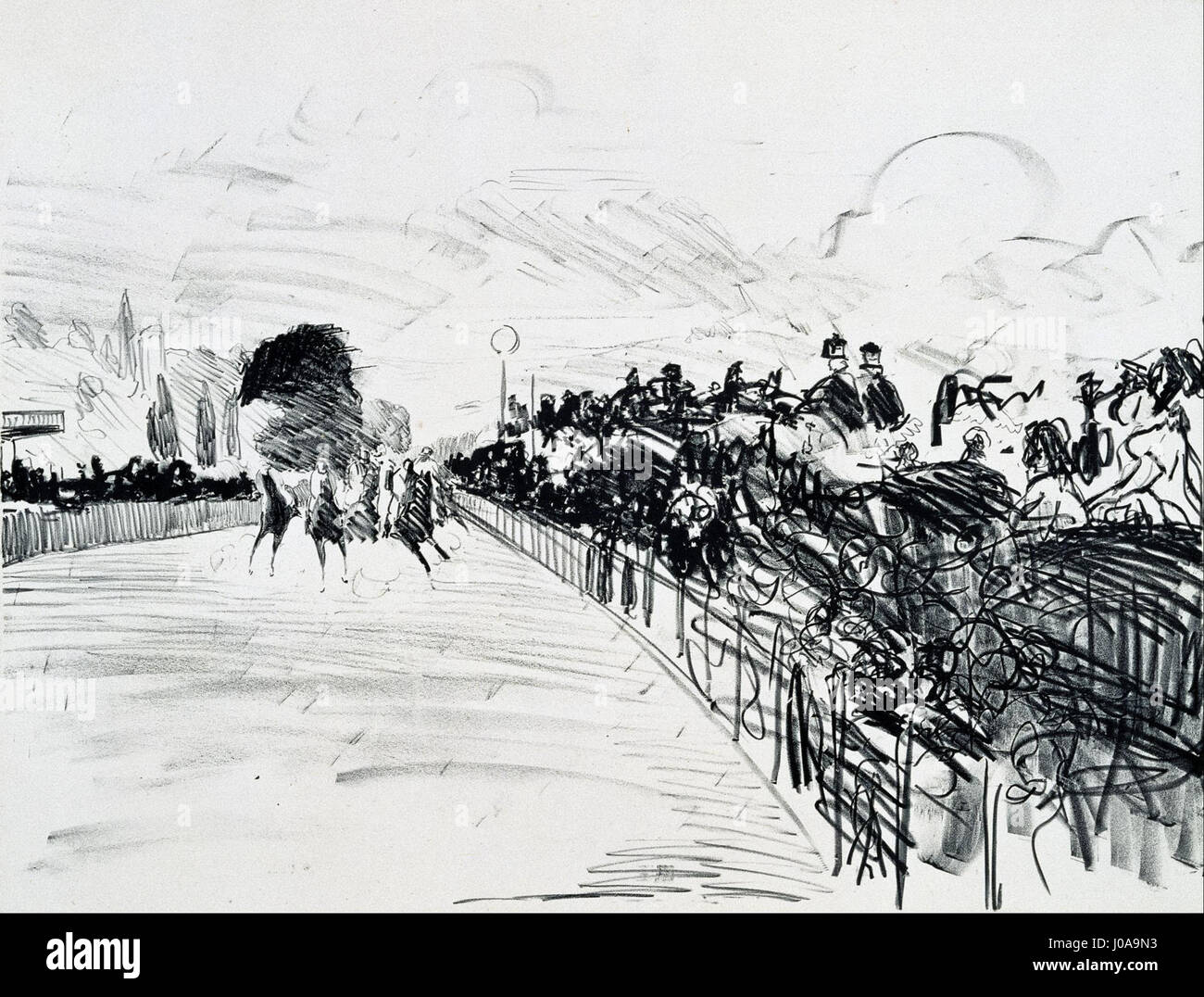 Édouard Manet's 'Les Courses' (The Races at Longchamps) captures the ...