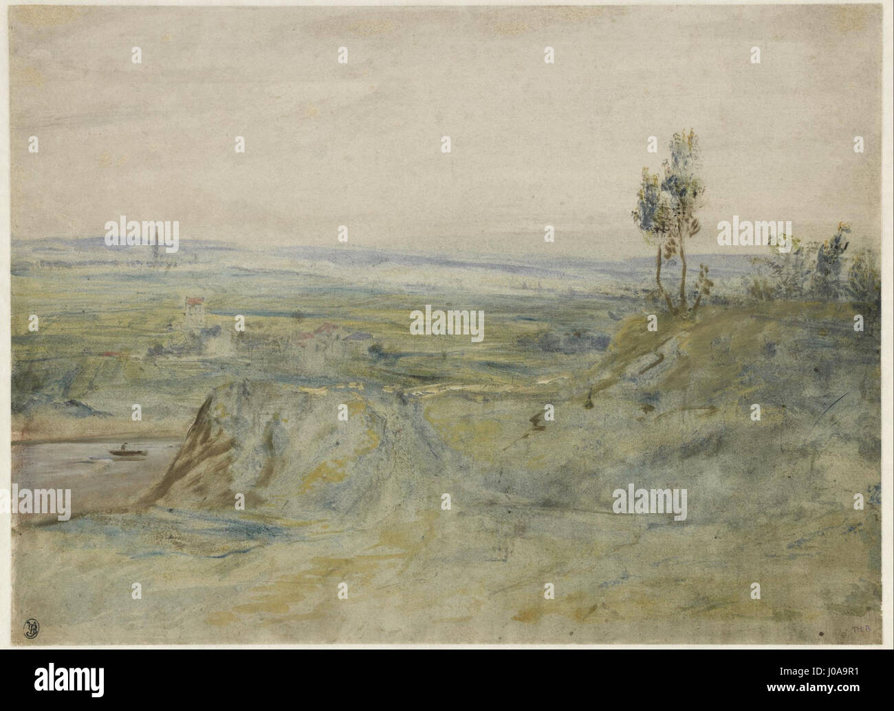 'La Plaine, vue des hauteurs de Meudon' by Théodore Rousseau is a ...