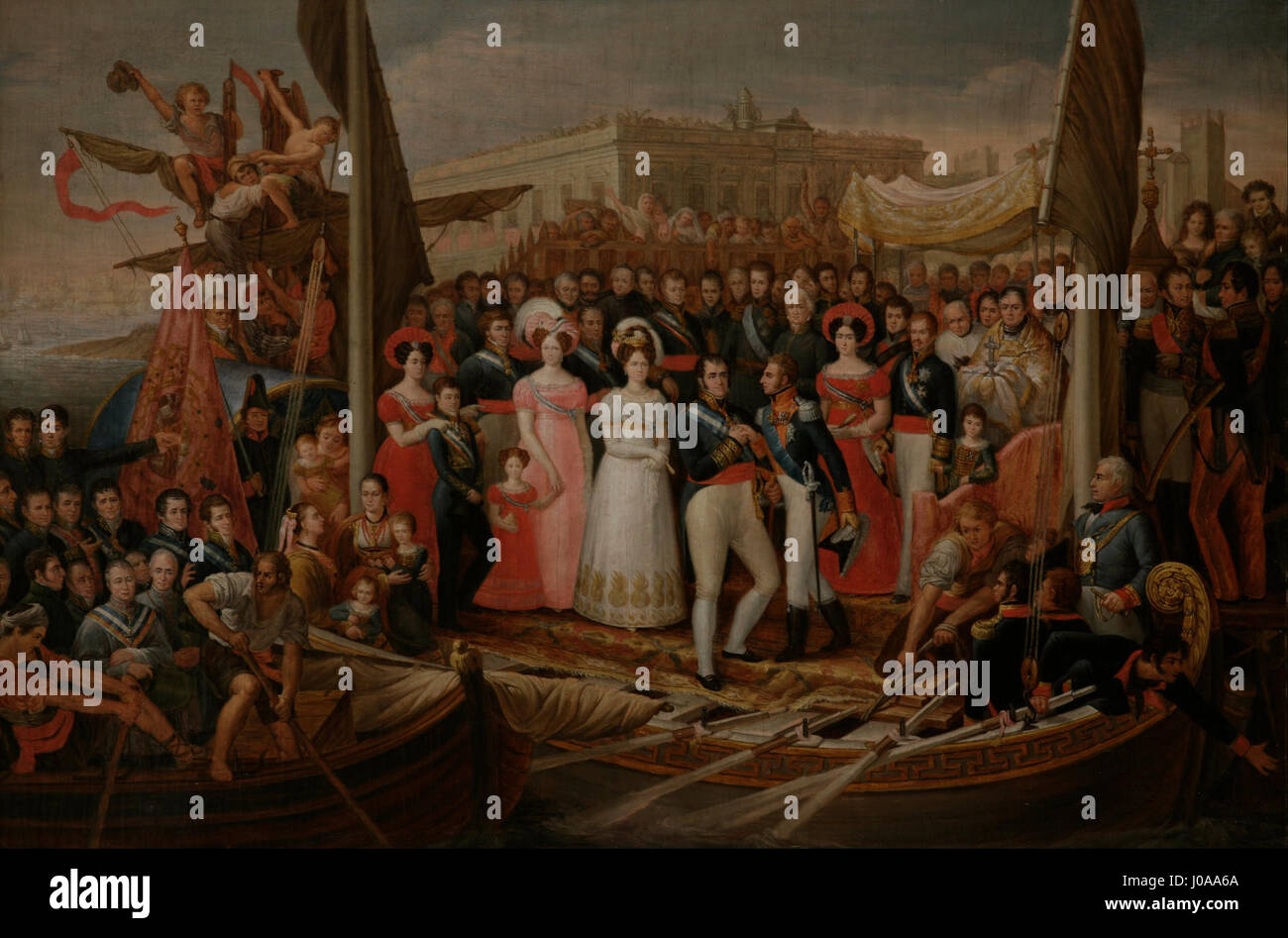 'Landing of Ferdinand VII in El Puerto de Santa María' by José Aparicio ...