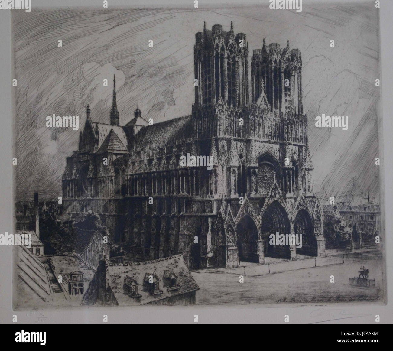 The Cathédrale Notre-Dame in Reims, France, is a masterpiece of French ...