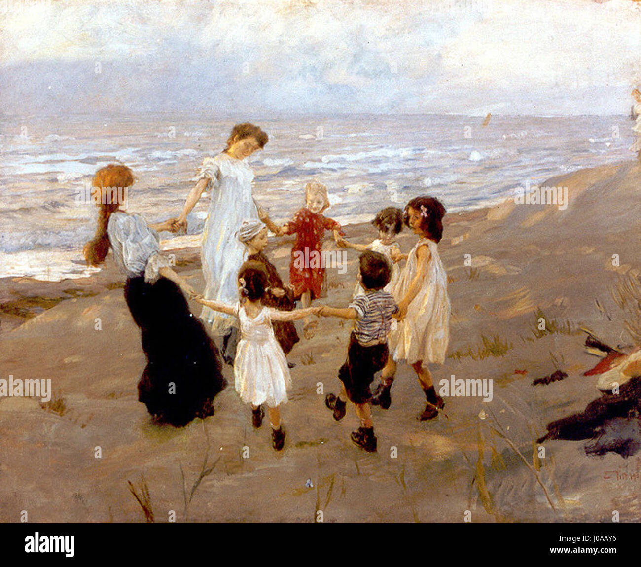 Ettore Tito’s 'Dança em roda' (Dance in a Circle) portrays a lively ...