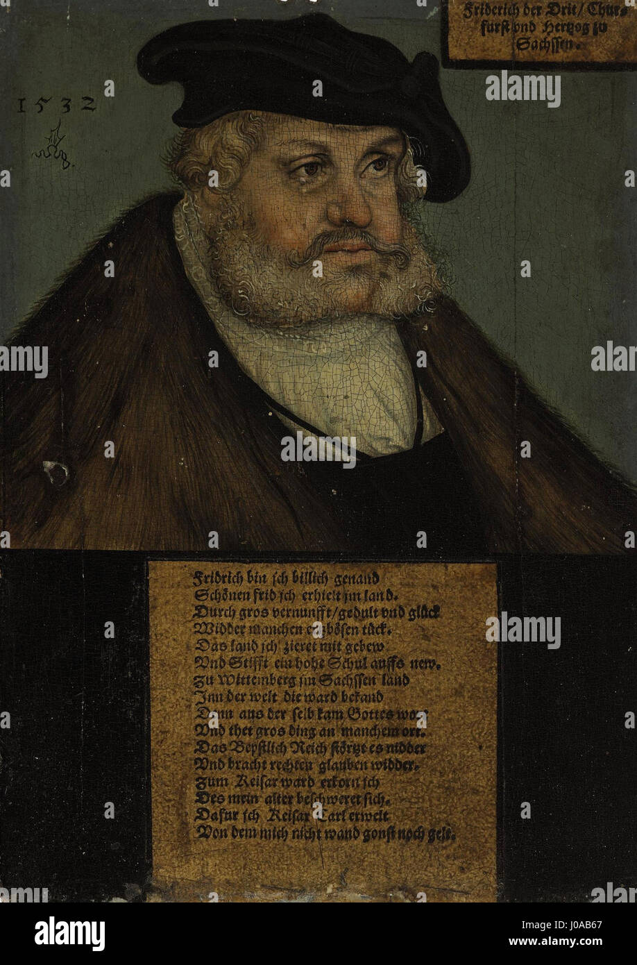 Lucas Cranach the Elder’s 1532 portrait of Elector Frederick the Wise ...