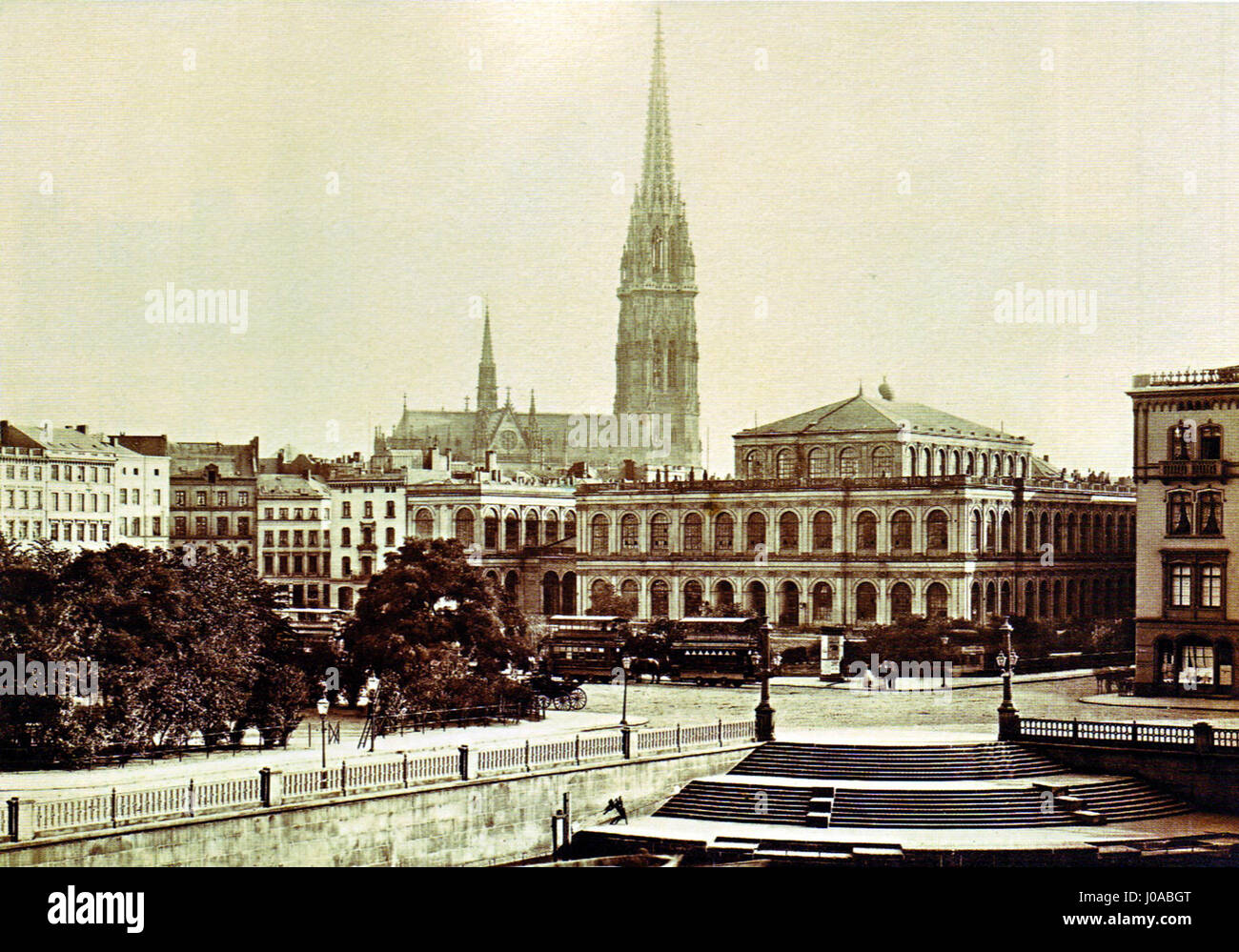 The Börse Hamburg, built in 1860, was a key financial building in ...