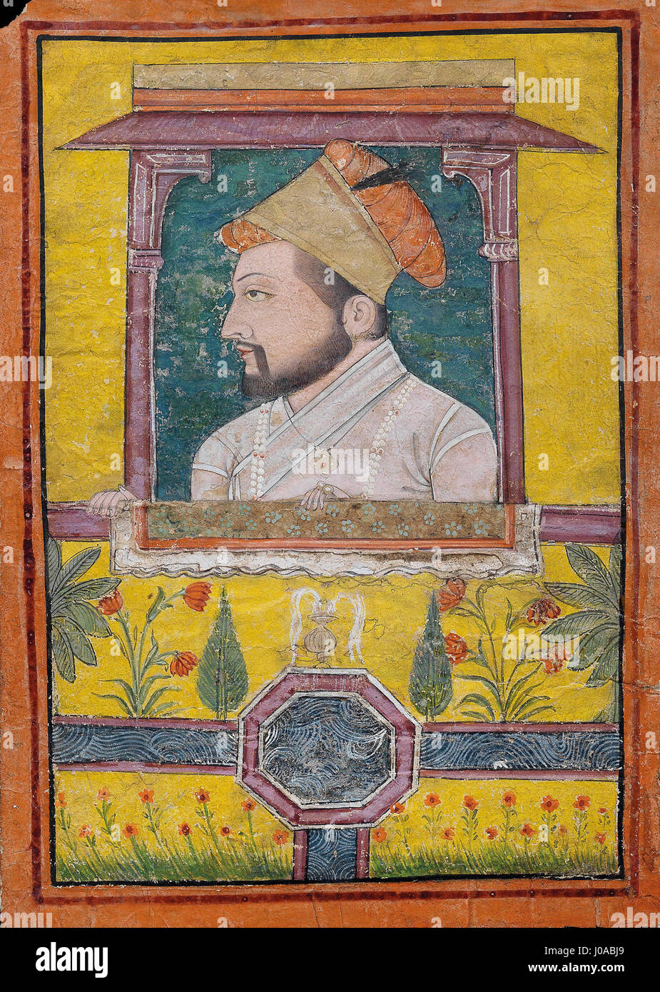 This portrait of a Maharaja reflects the opulence and grandeur of ...