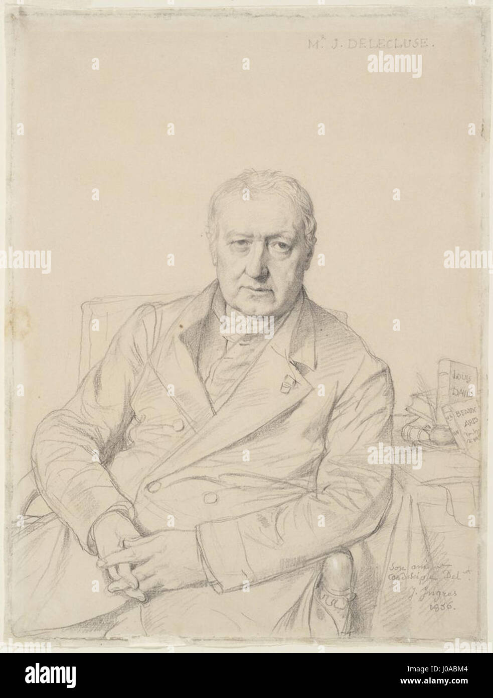 This portrait of Eugène Delacroix by Jean-Auguste-Dominique Ingres ...
