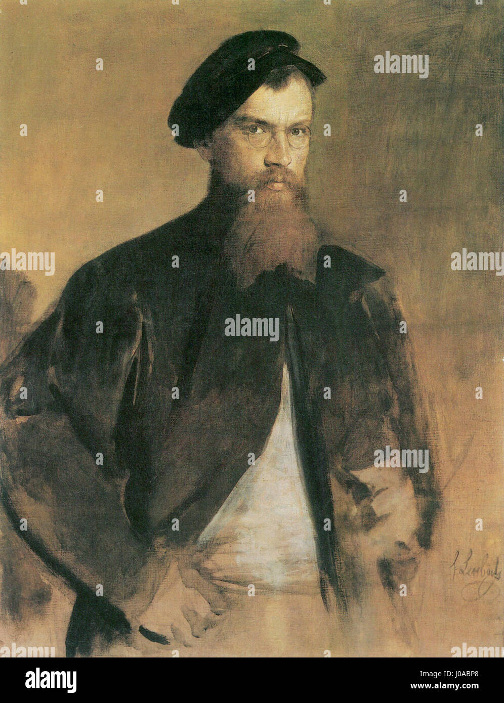 Franz von Lenbach's 1879 self-portrait captures the artist's likeness ...