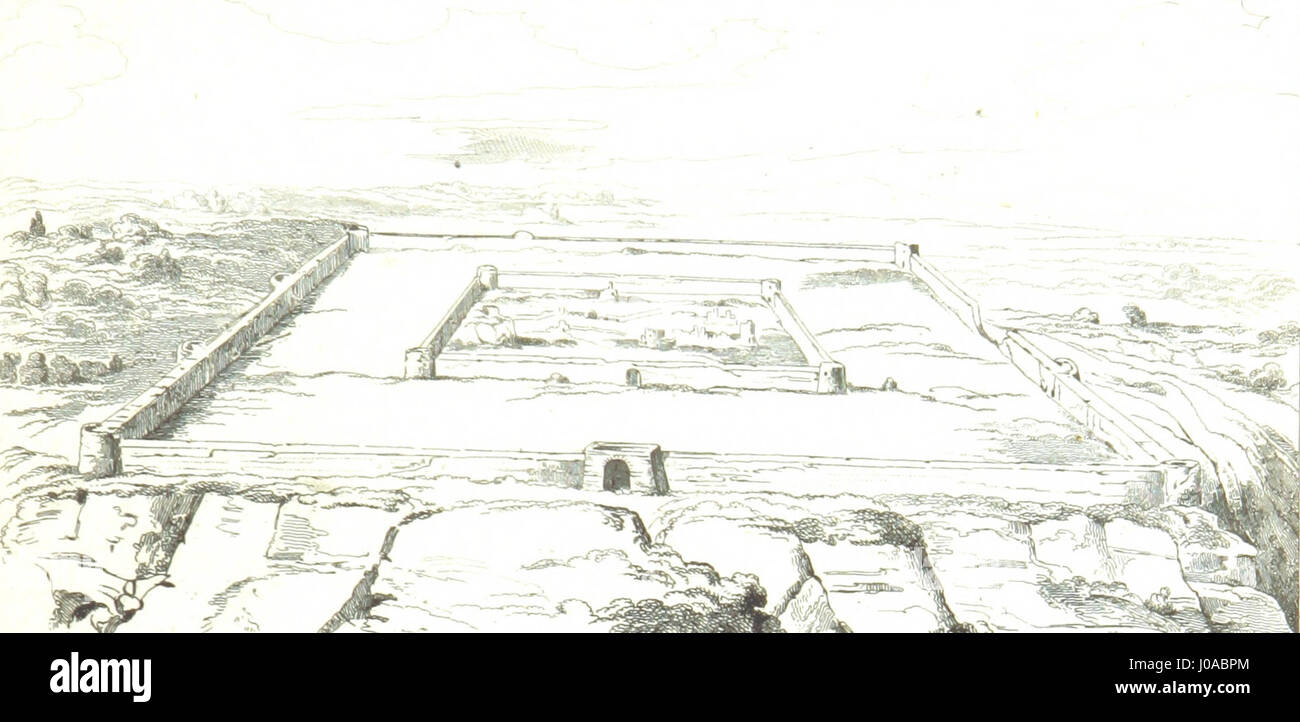 Le Castellum de Jublains is an ancient Roman fort located in France ...