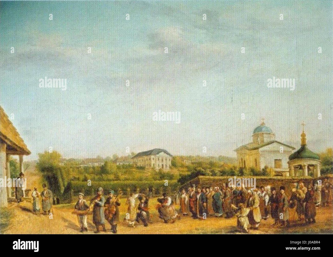 The painting ‘Древнерусский храм в Соленом Печи’ (Ancient Russian Salt ...