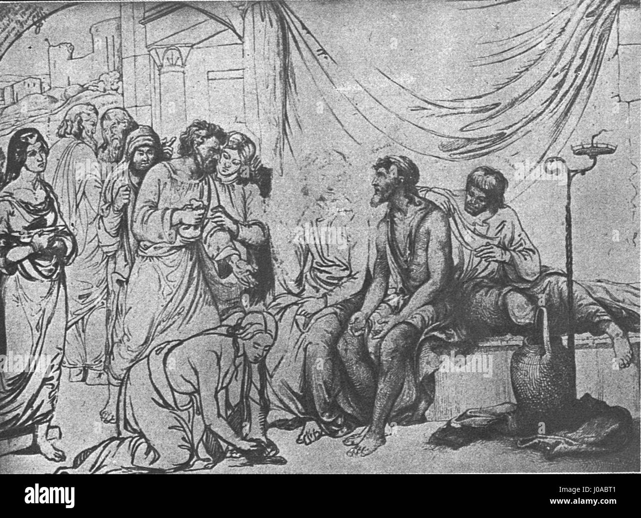 The work titled 'Chrystus u Marji i Marty' (Christ with Mary and Martha ...