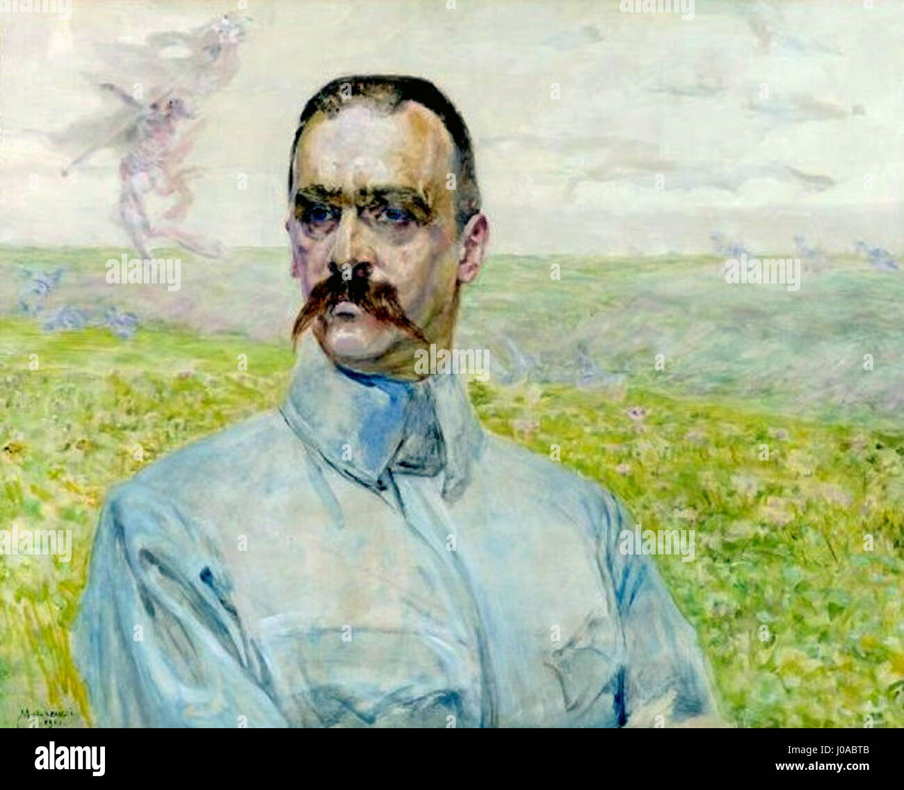 This portrait of Brigadier Józef Piłsudski by Malczewski depicts the ...