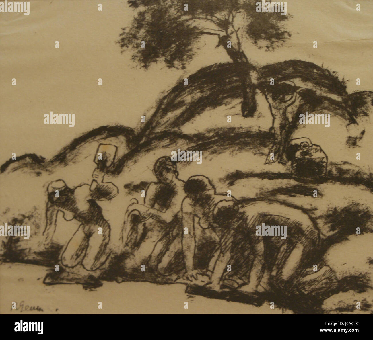 This work by Р. Д. Бенжамин (R.D. Benjamin) portrays a Roman street ...