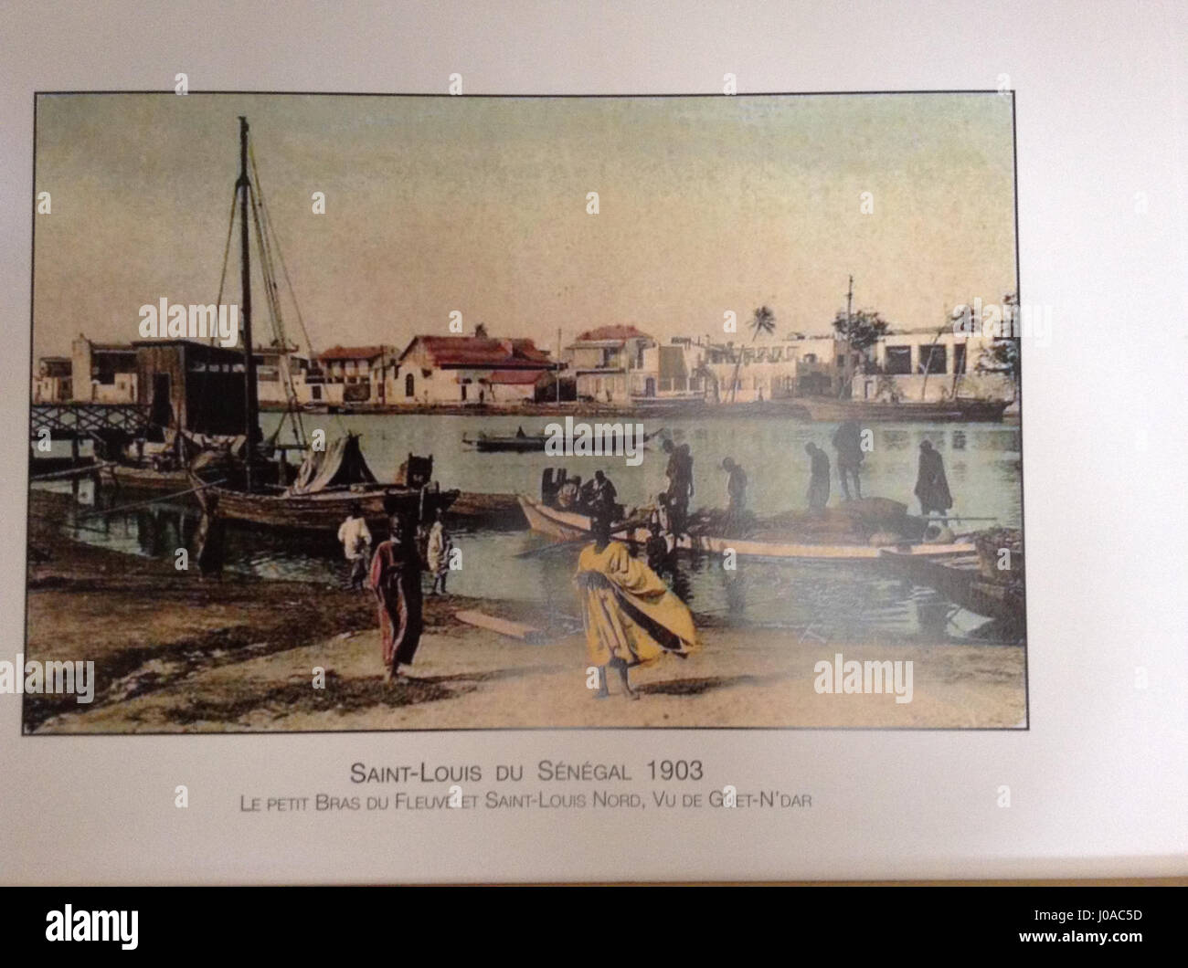 This photograph from 1903 captures Saint-Louis, Senegal, during the ...