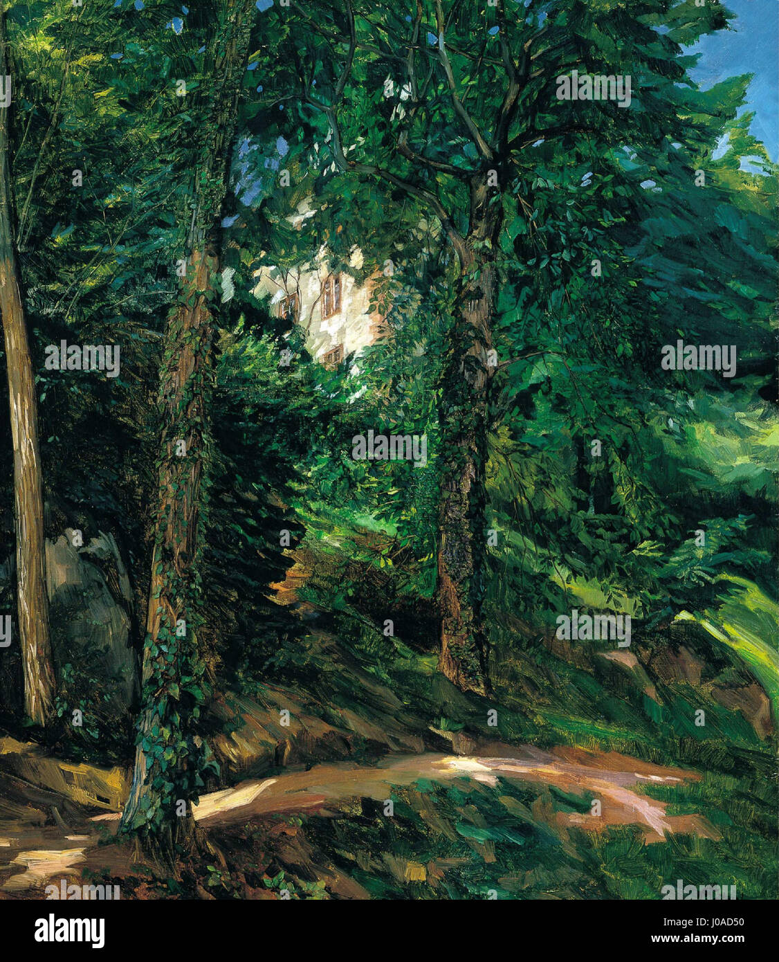 Wilhelm Trübner’s 'Schlosspark in Lichtenberg im Odenwald' (Castle Park ...