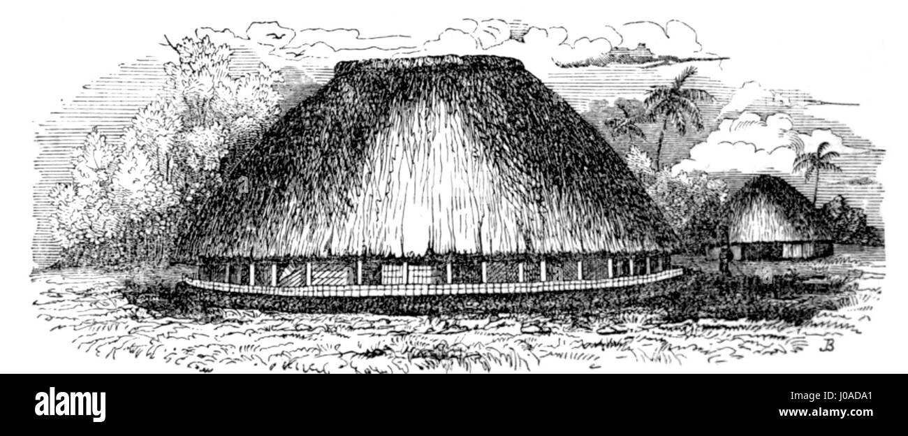The Samoan fale tele is a traditional large house of Samoan culture ...