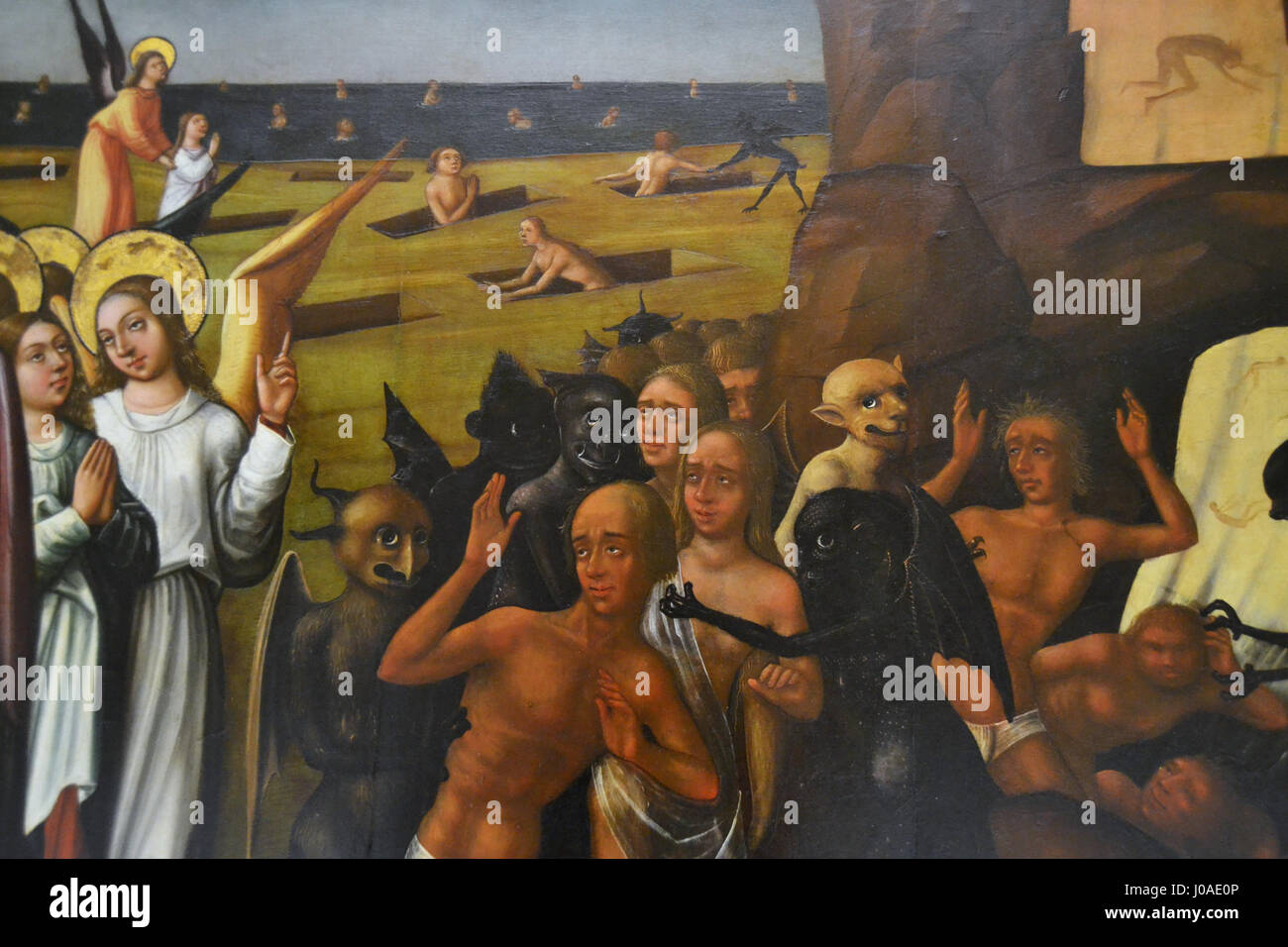 The 'Retaule del Judici Final,' a panel by Mestre dels Artès, showcases ...