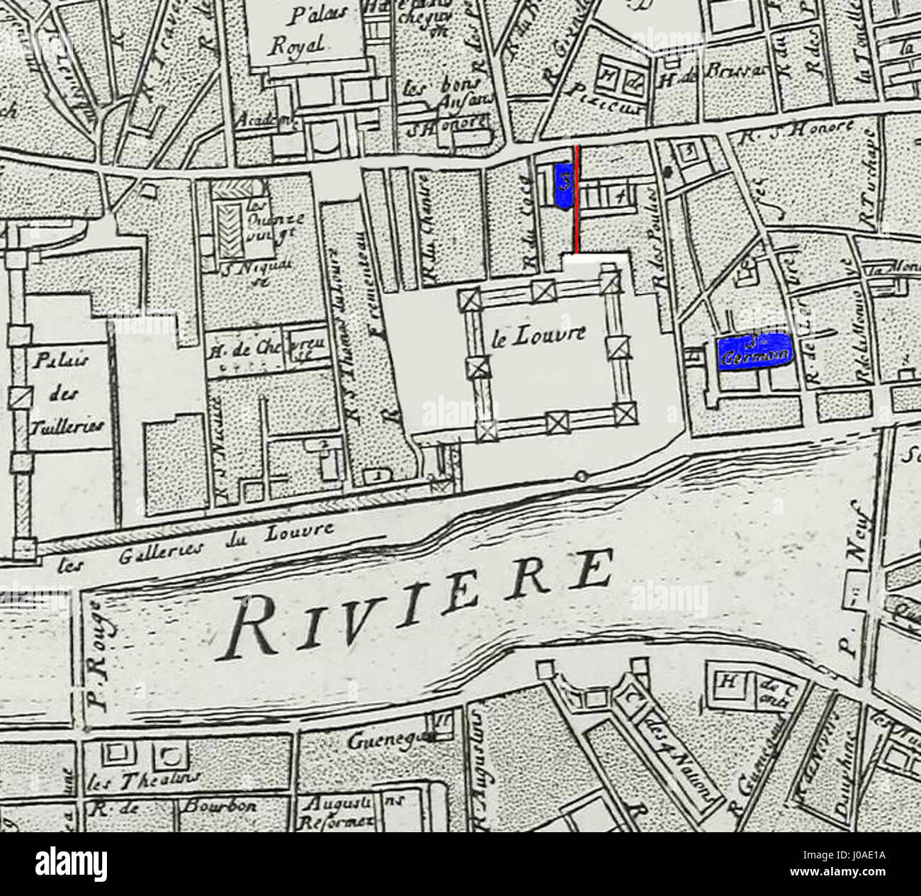 This excerpt from Nicolas de Fer's map, based on Jouvin’s work from ...