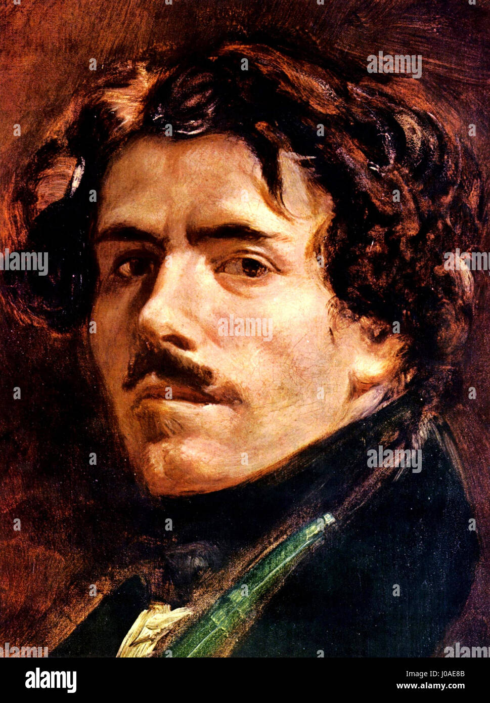 This artwork by Eugène Delacroix, titled '051', captures the dramatic ...