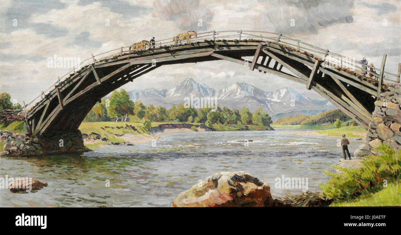 Niels Skovgaard's 'Broen og Fjældene' (The Bridge and the Mountains ...