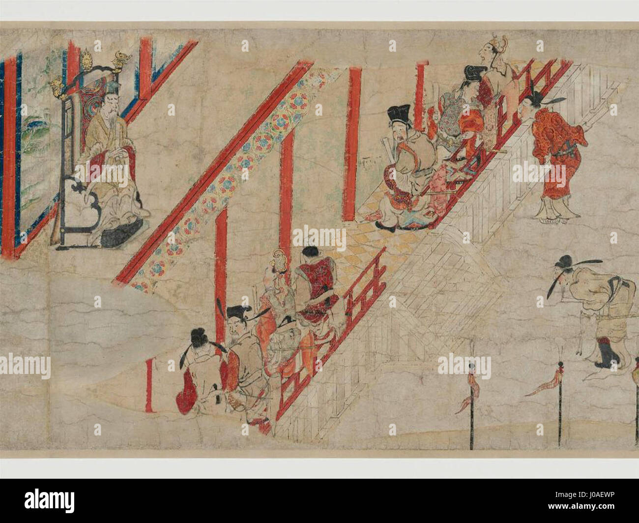 'Kibi Daijin nitto e' is a Japanese artwork featuring Kibi Daijin, an ...