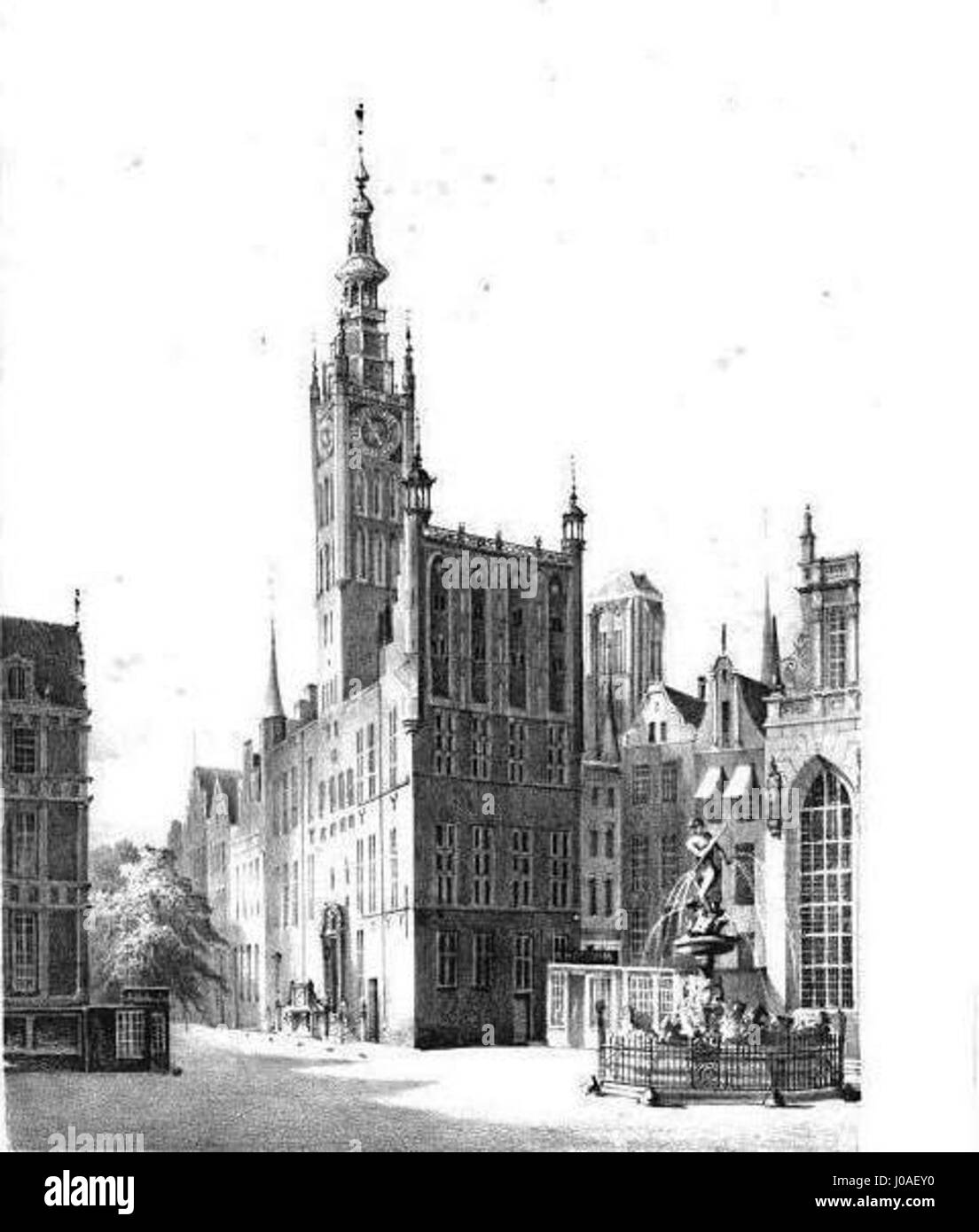 The Rechtstädtsische Rathaus (Court Town Hall) in Danzig is an ...