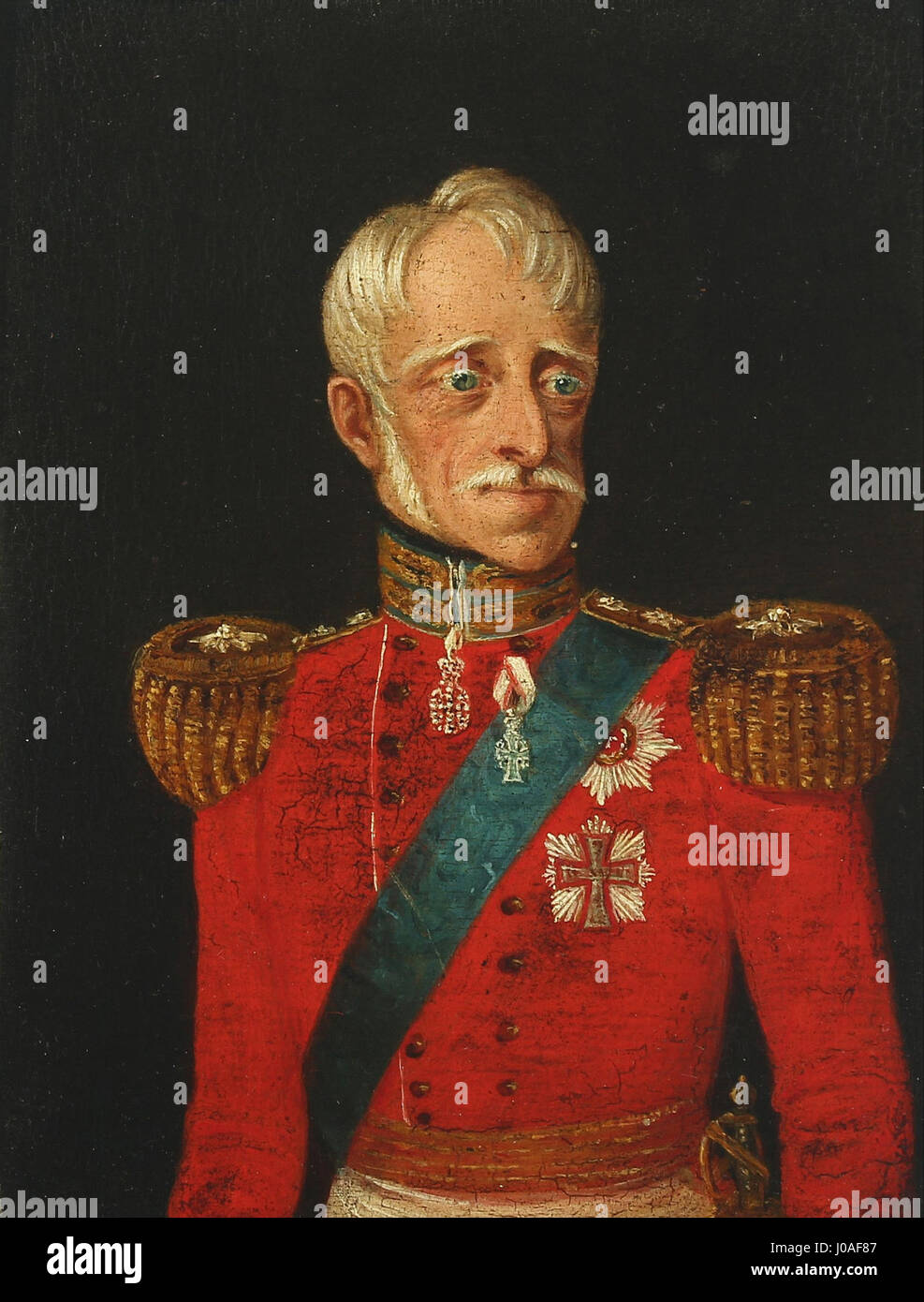 This Danish 19th-century portrait depicts King Frederick VI of Denmark ...